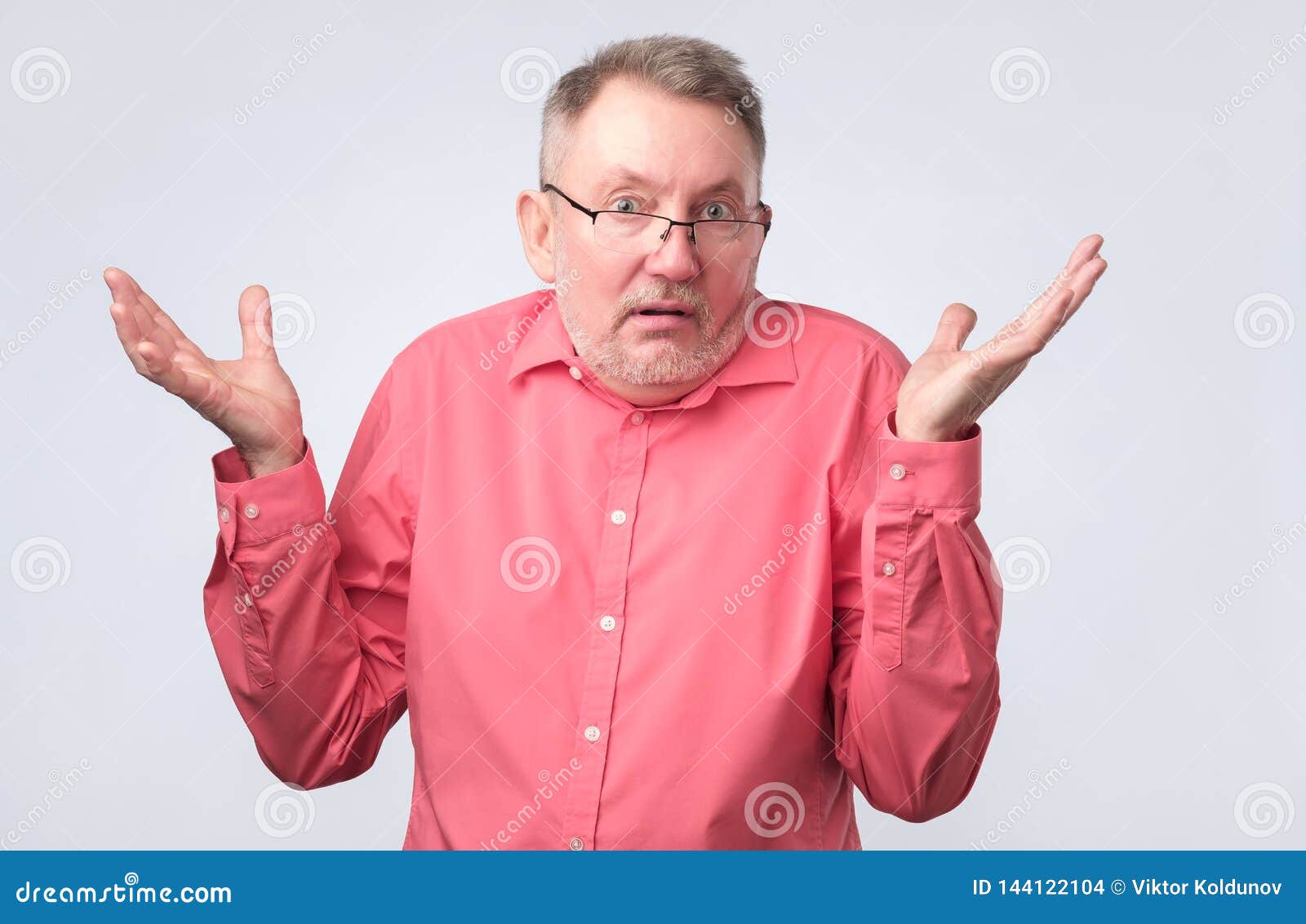Doubtful Senior Man in Doubt and Unsure Feeling Stock Photo - Image of ...