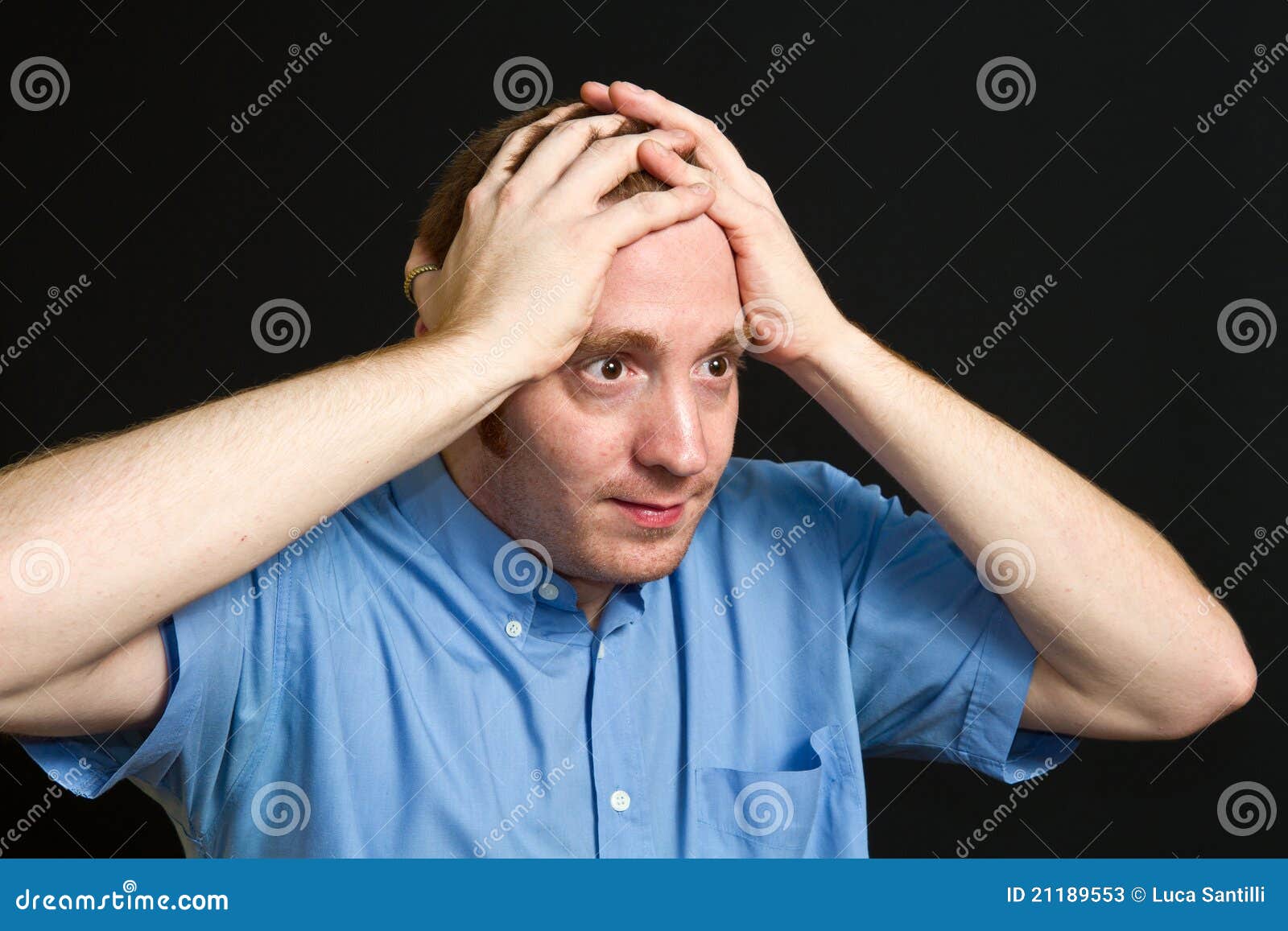 Doubting man stock image. Image of dreamer, male, groom - 21189553