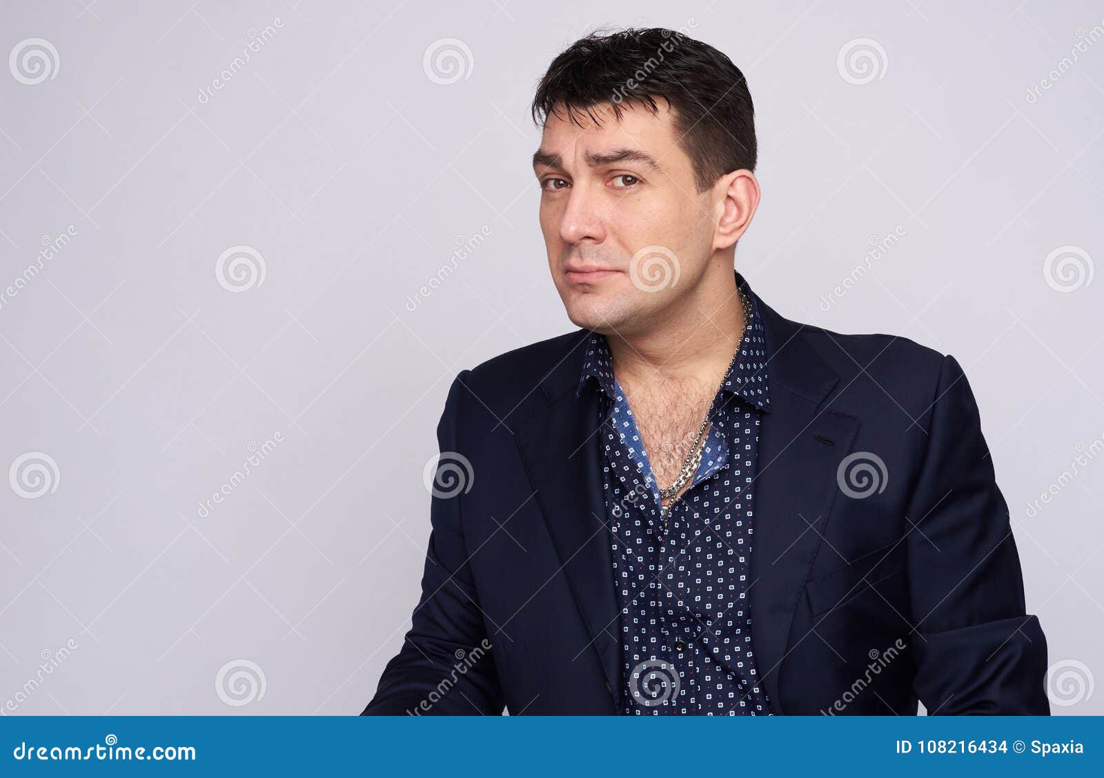 Doubting Man Looking at Camera Stock Photo - Image of isolated, facial ...