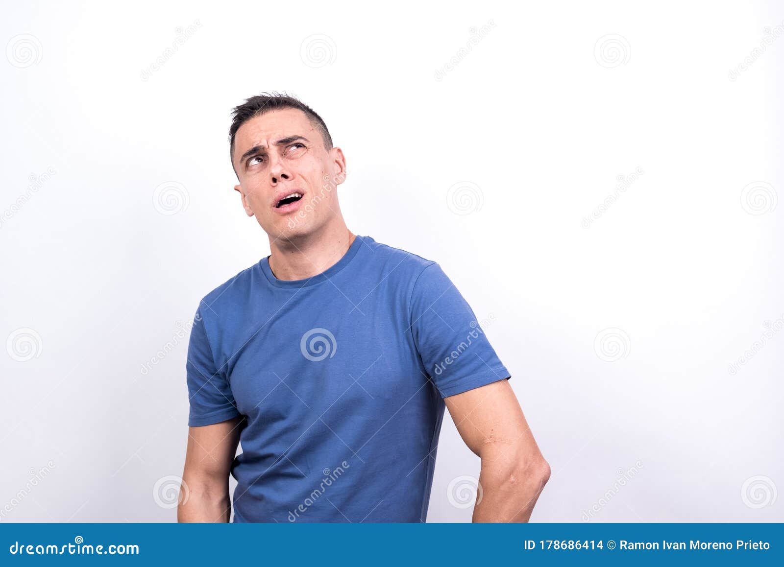 Doubting man stock photo. Image of insecurity, misgiving - 178686414