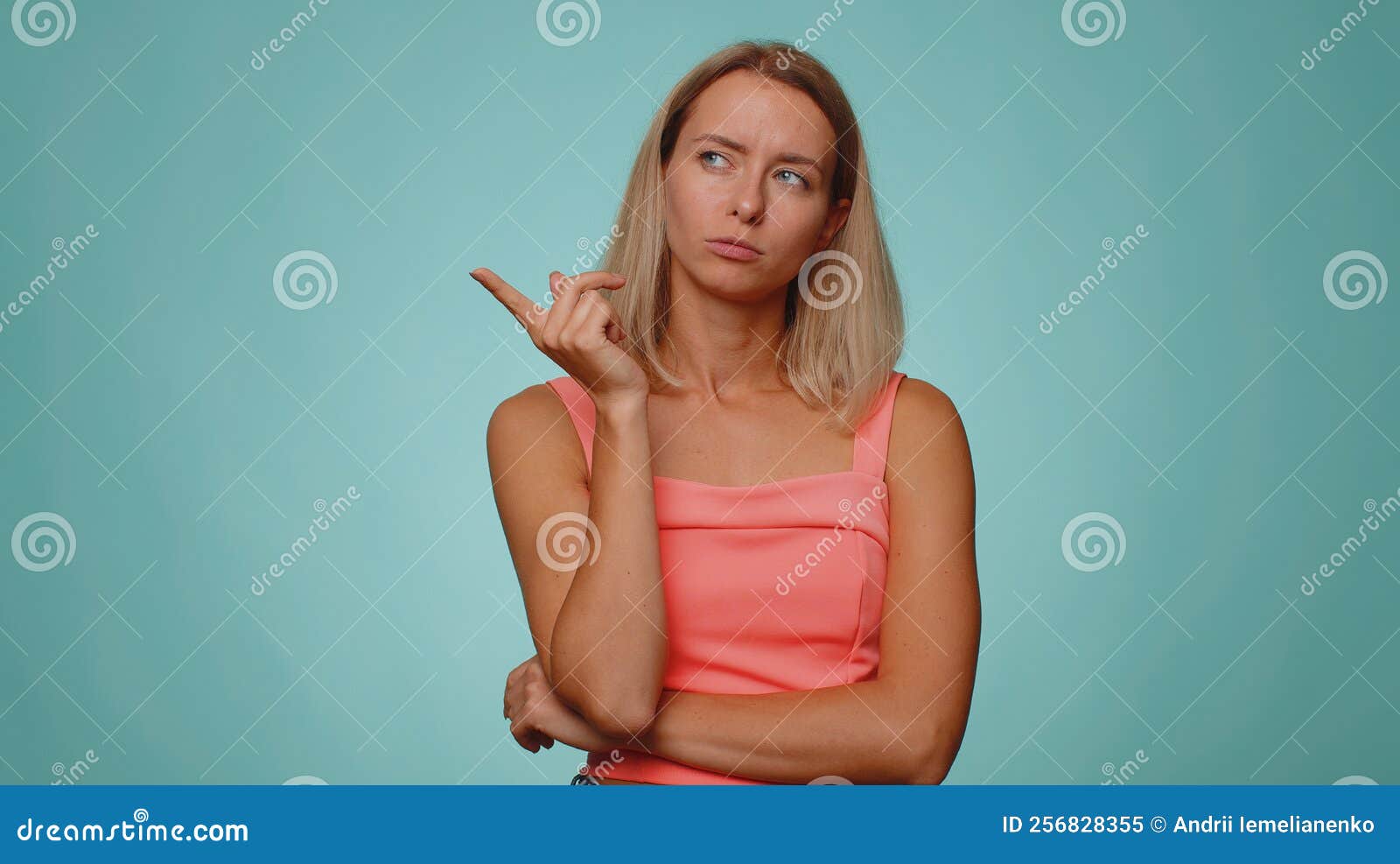 Doubting Pensive Woman Pondering and Imagining in Mind, Wondering ...