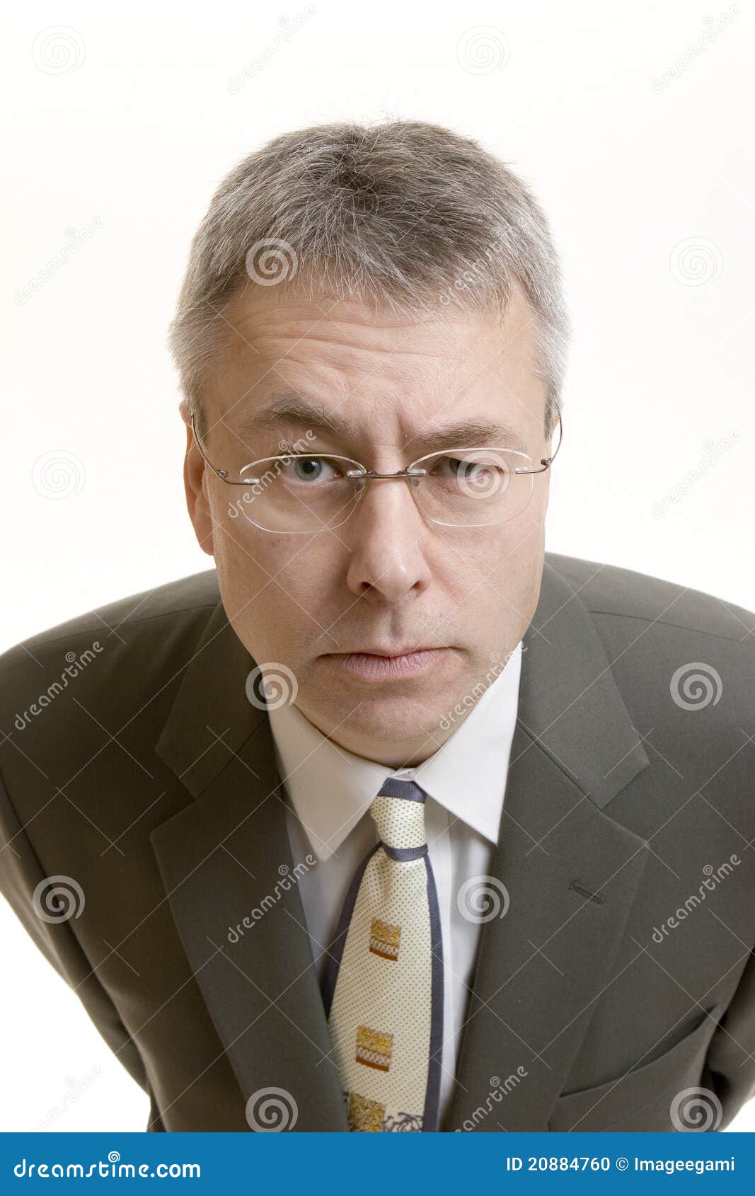 Doubting Thomas Businessman Portrait Stock Photo - Image of interview ...