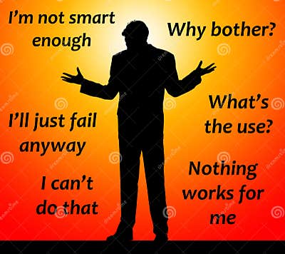 Doubts stock illustration. Illustration of error, pessimistic - 61262976