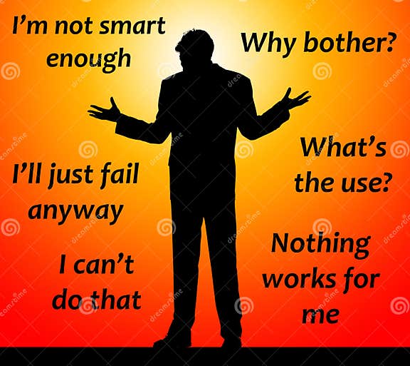 Doubts stock illustration. Illustration of error, pessimistic - 61262976