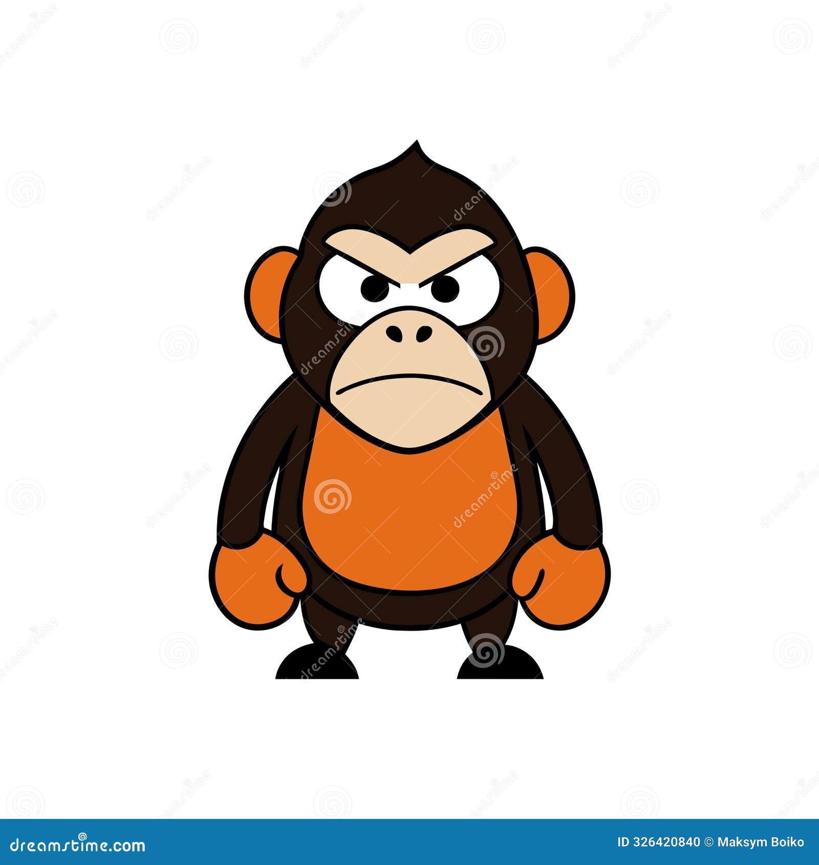 Douc Monkey Angry Icon Vector | CartoonDealer.com #326420840