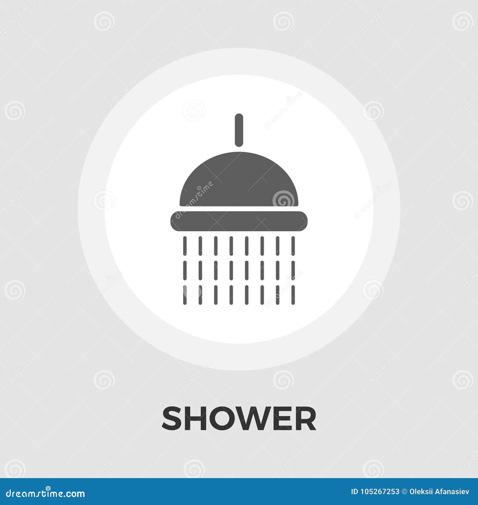 Douche Vector Vlak Pictogram Vector Illustratie - Illustration of ...