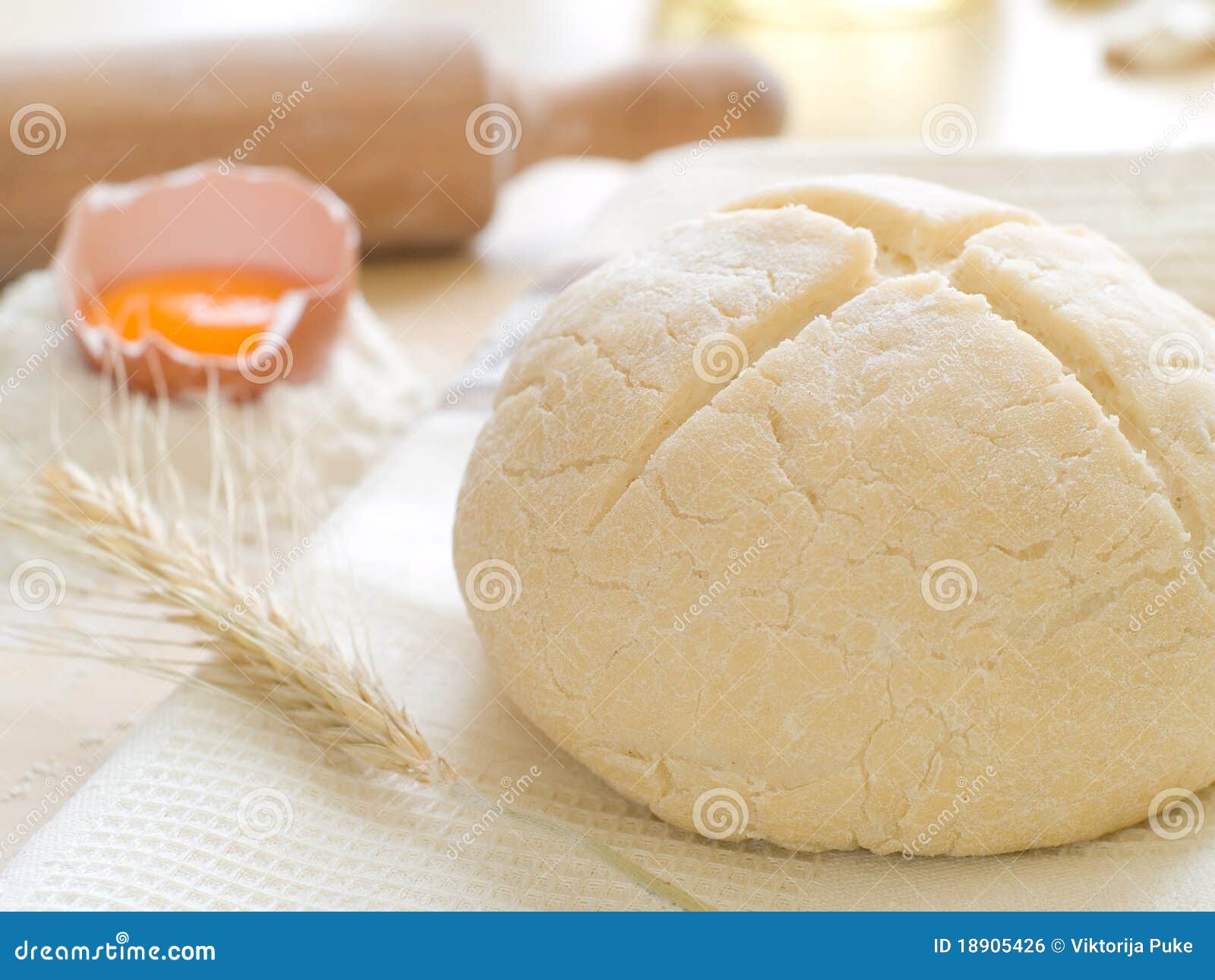 Dough stock photo. Image of food, healthy, domestic, wheat - 18905426