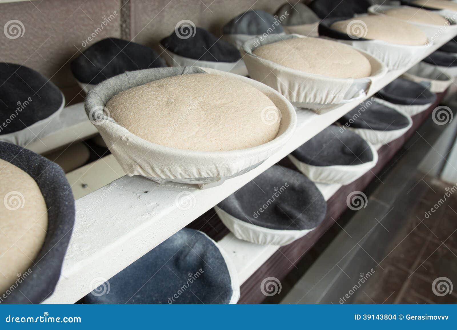 Dough in a baking forms stock photo. Image of equipment - 39143804