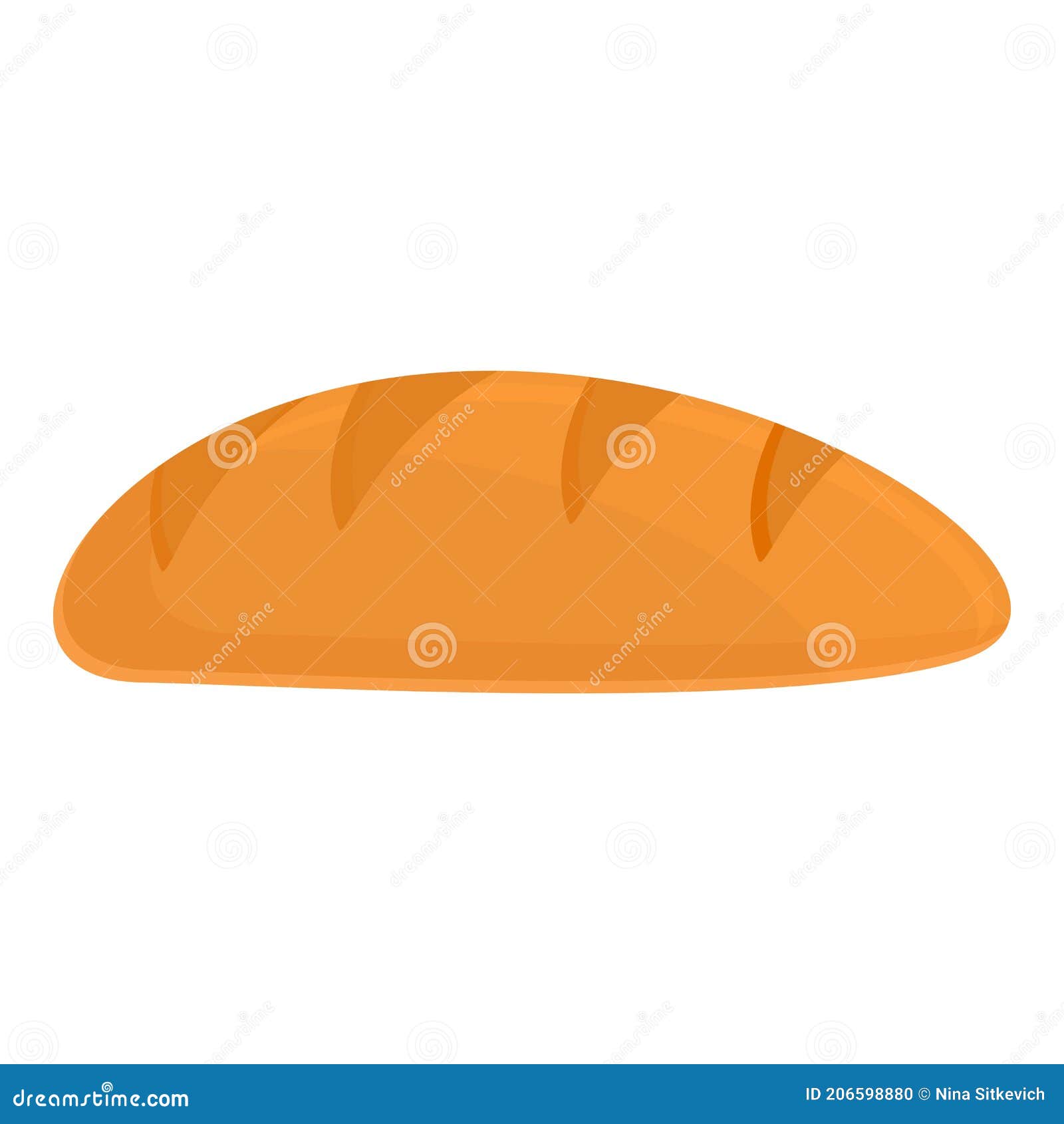 Dough Bread Icon, Cartoon Style Stock Illustration - Illustration of ...