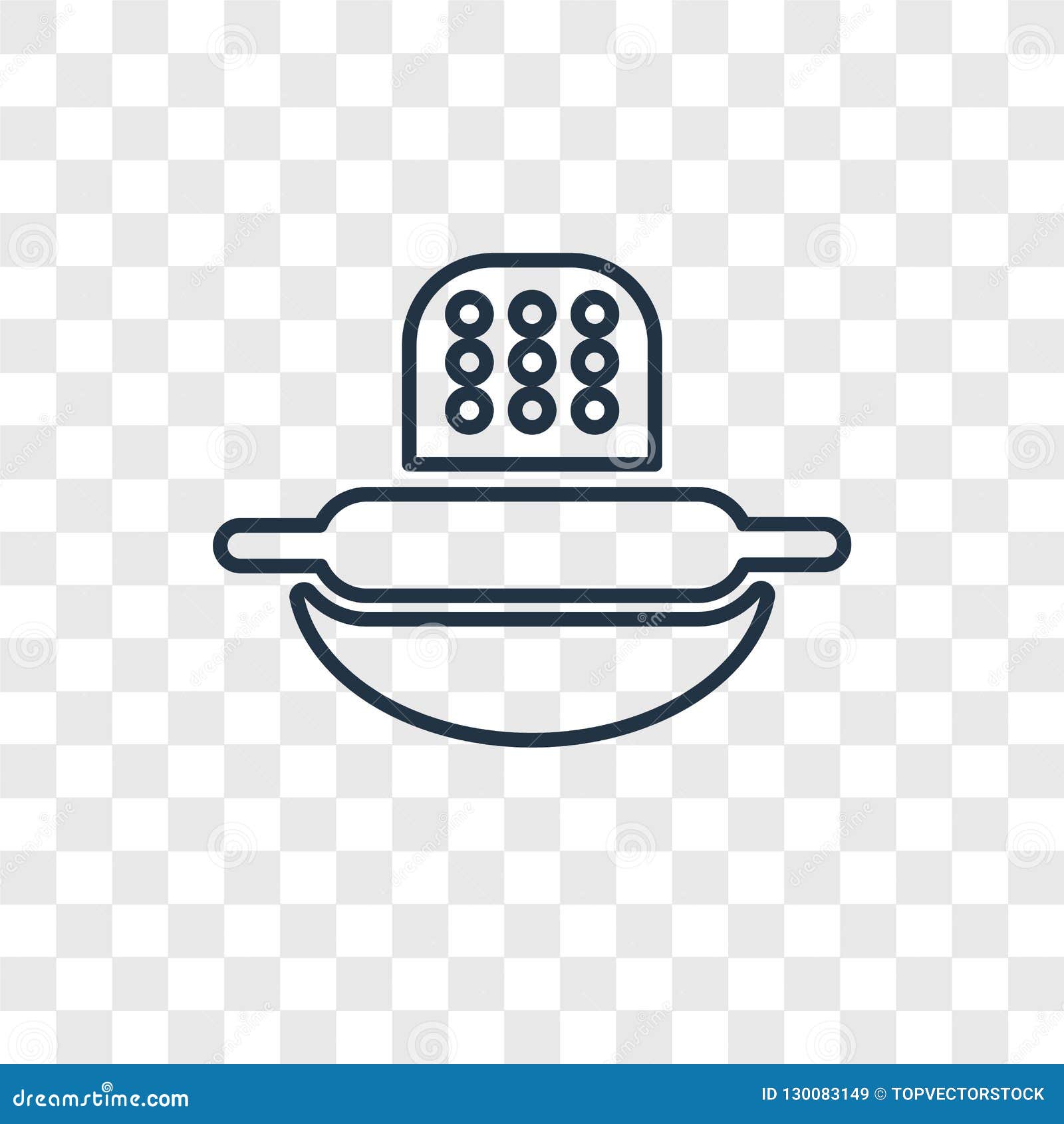 Dough Concept Vector Linear Icon Isolated on Transparent Background ...