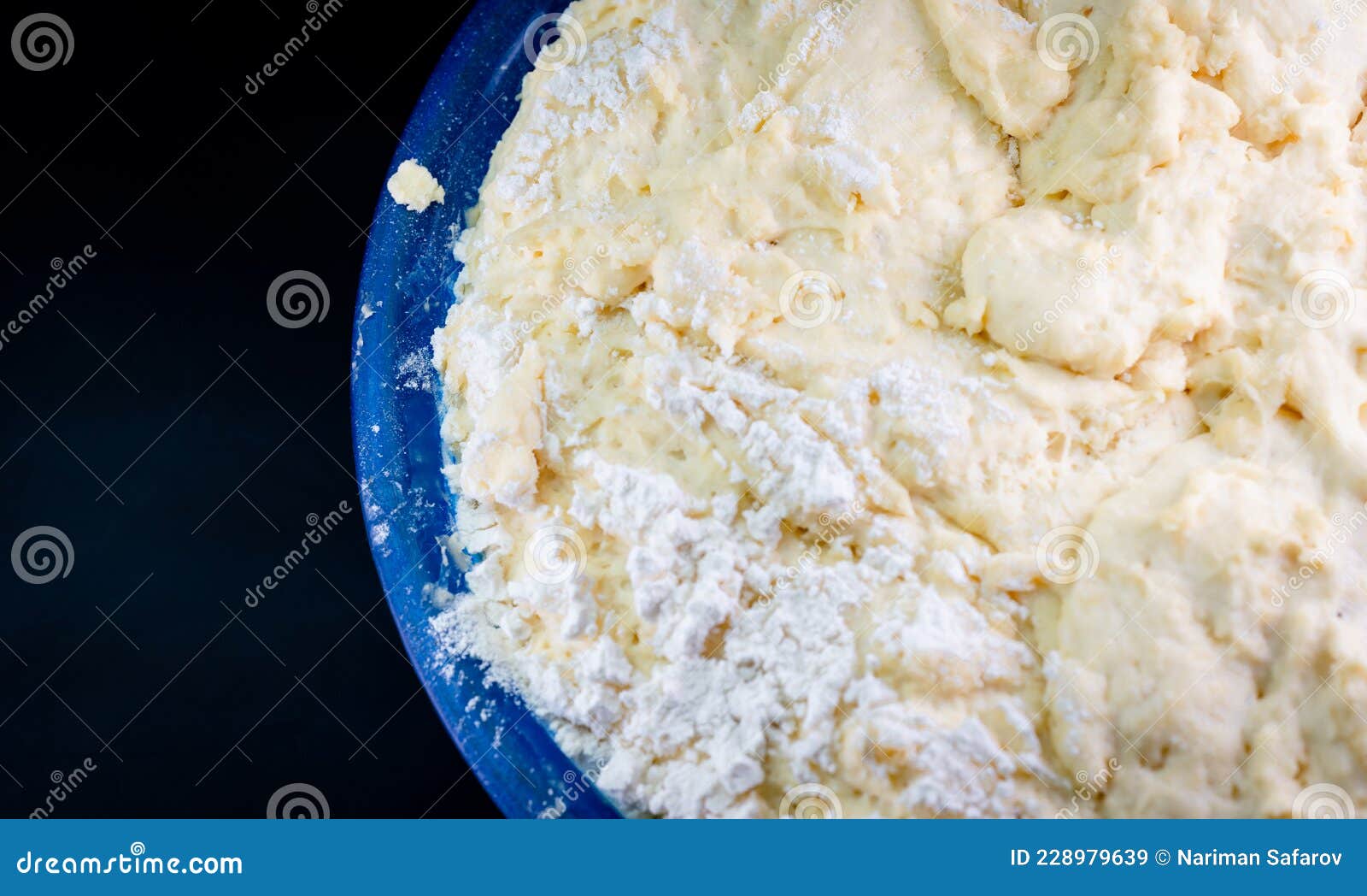 Dough in a Container for Further Baking Stock Image - Image of cuisine ...