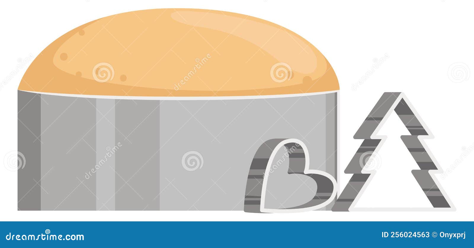 Dough and Cookie Cutters. Cartoon Pastry Baking Tool Stock Vector ...