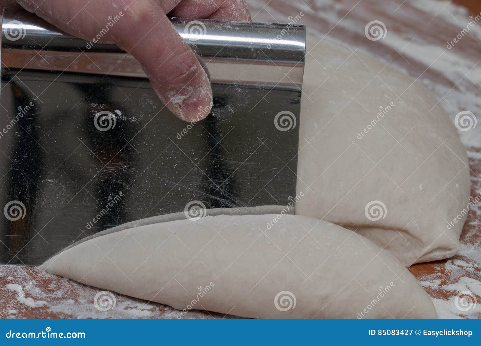 Dough cutting stock image. Image of dough, housework - 85083427