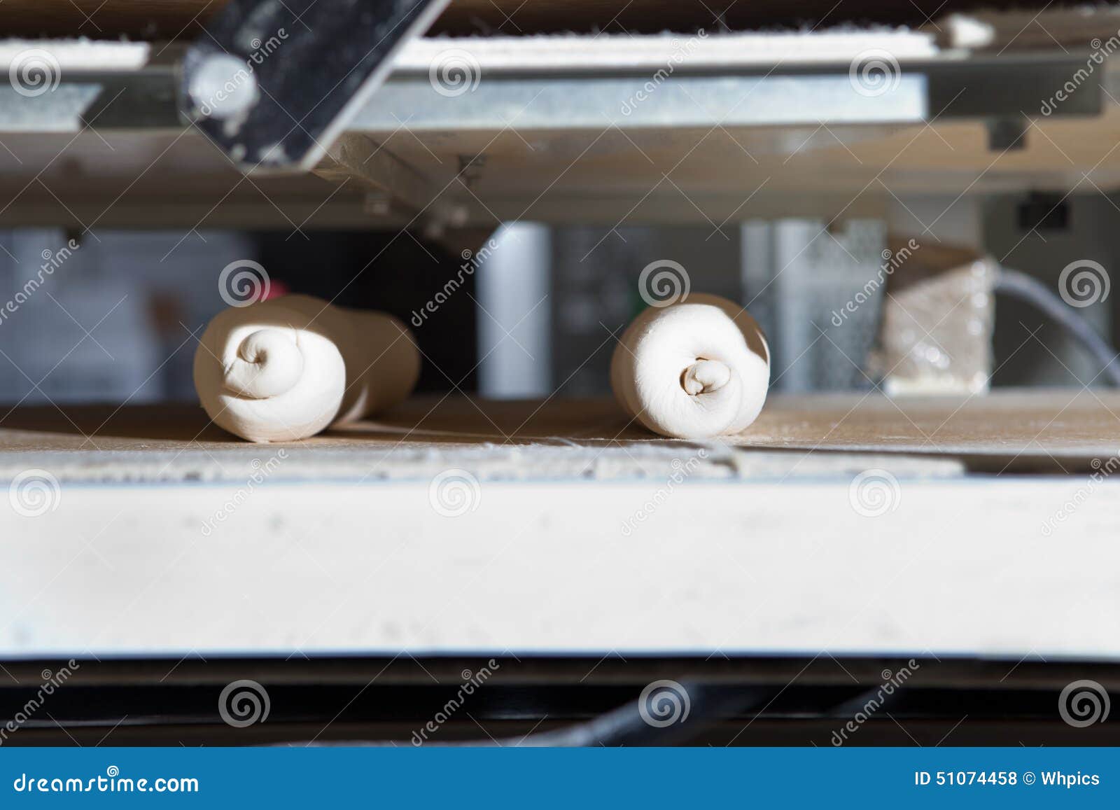 Dough Divider and Moulder Machine Stock Photo - Image of machine ...