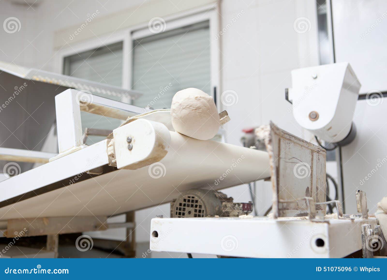 Dough Divider and Moulder Machine Stock Photo - Image of baking ...