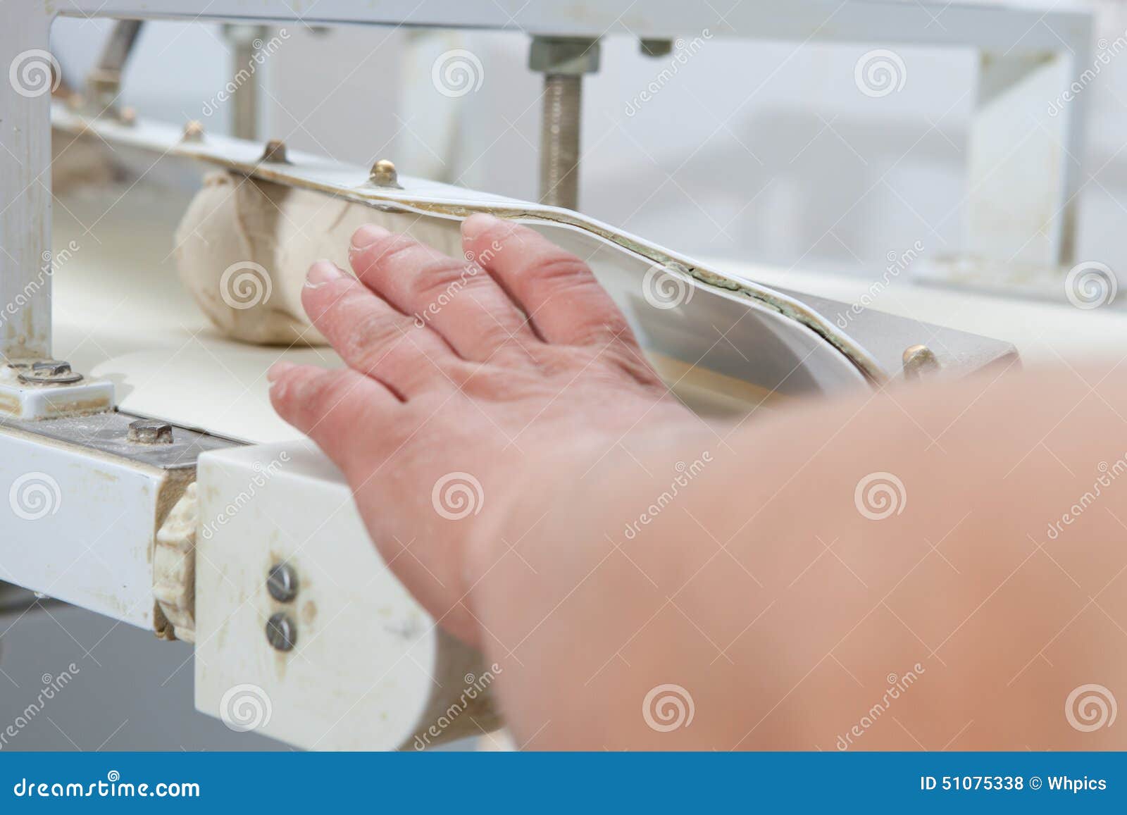Dough Divider and Moulder Machine Stock Photo - Image of occupation ...