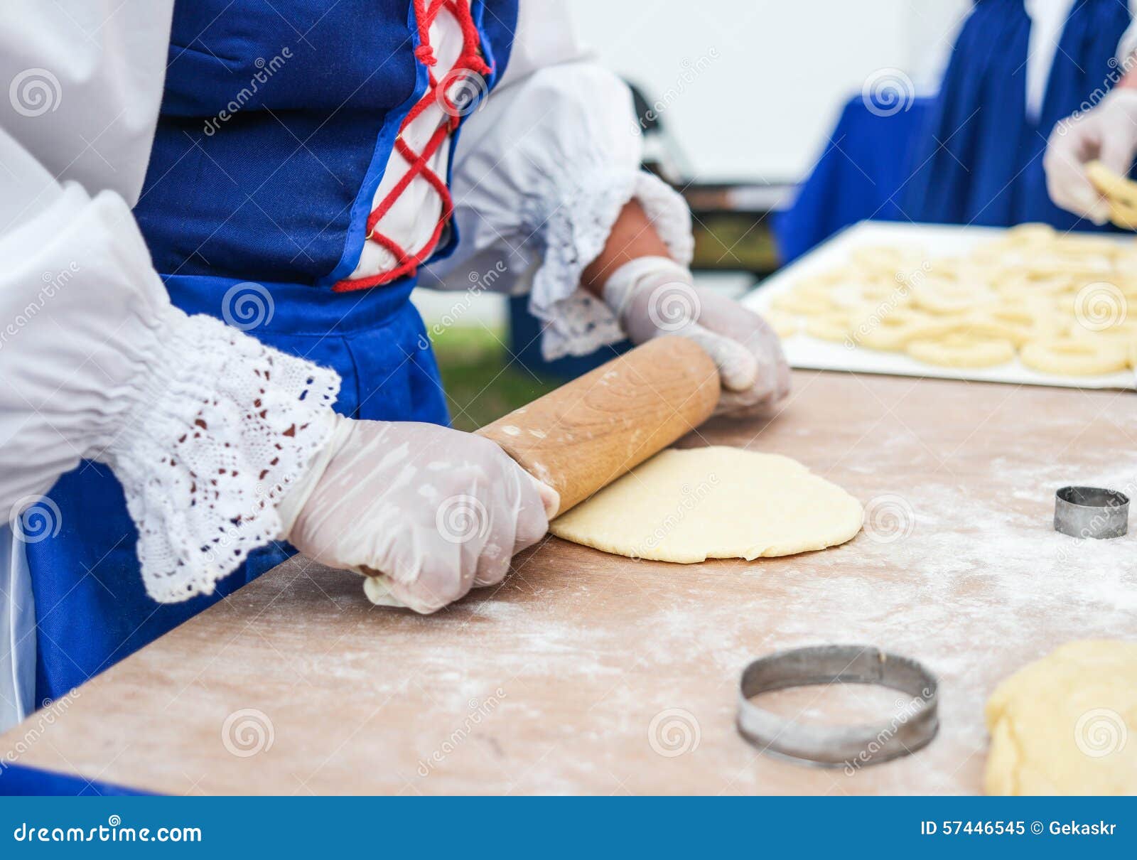 Dough forming stock image. Image of preparing, cook, pastry - 57446545