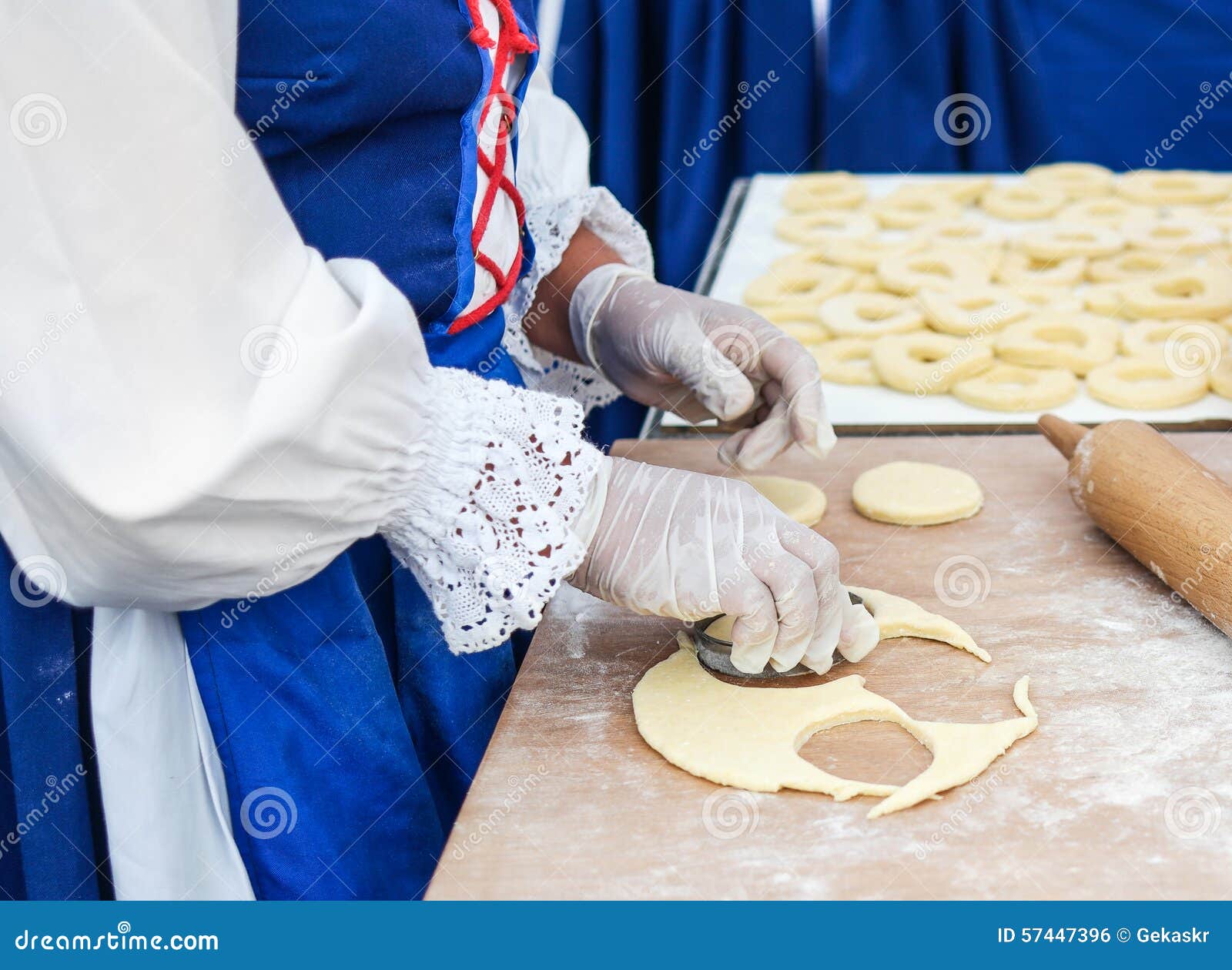 Dough forming stock photo. Image of street, kneading - 57447396