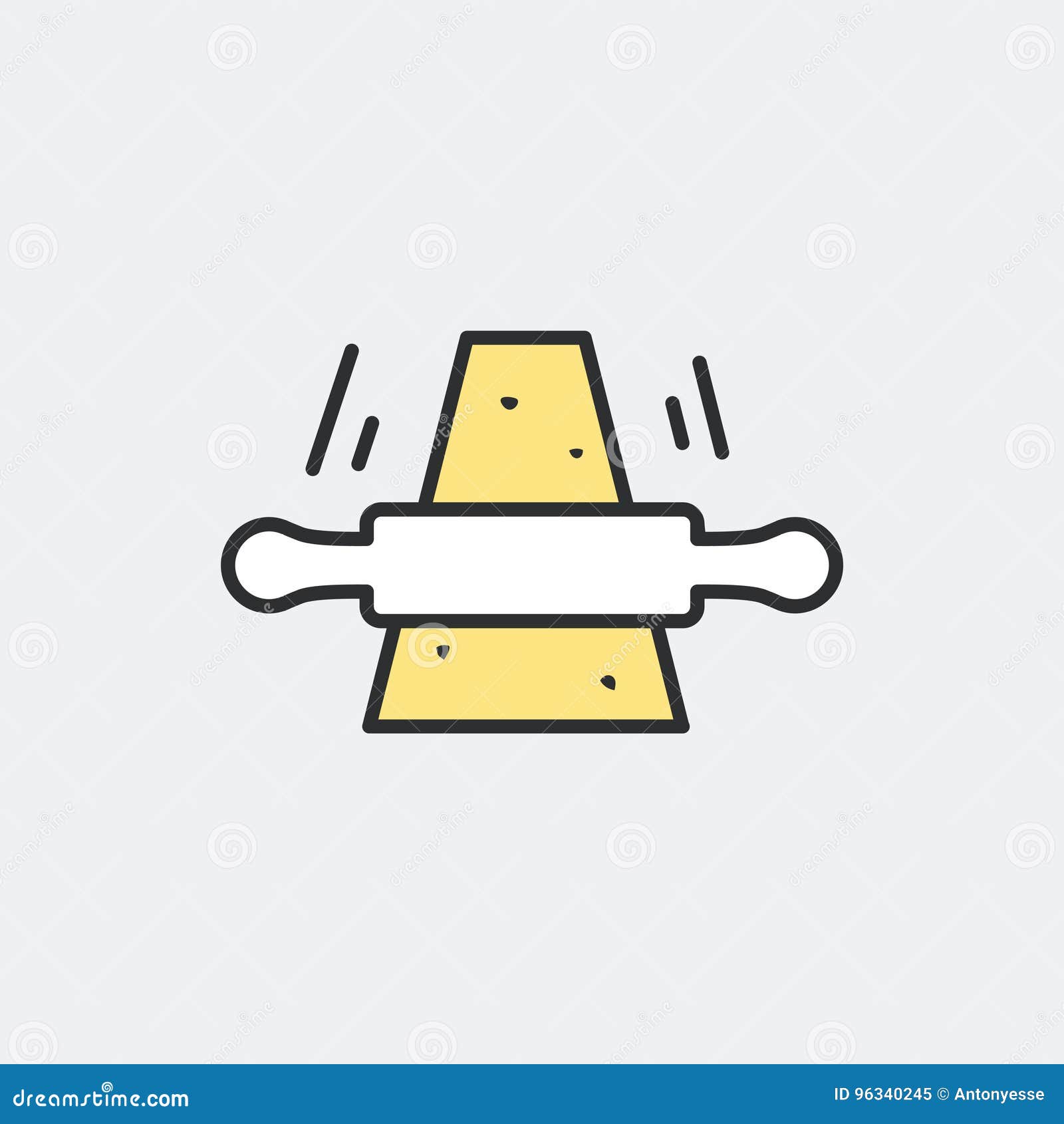 Dough Handmade Symbol Concept. Stock Vector - Illustration of impaste ...