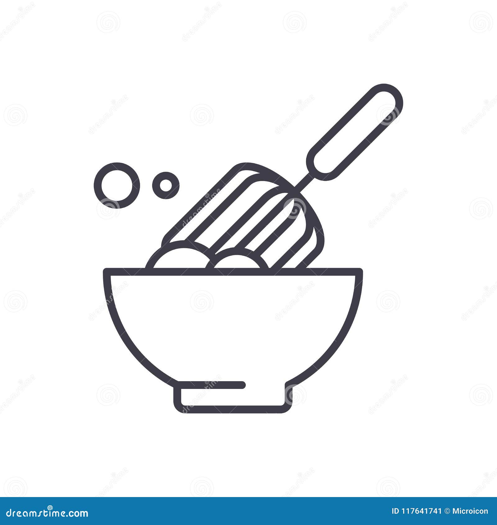 Dough Making Black Icon Concept. Dough Making Flat Vector Symbol, Sign ...