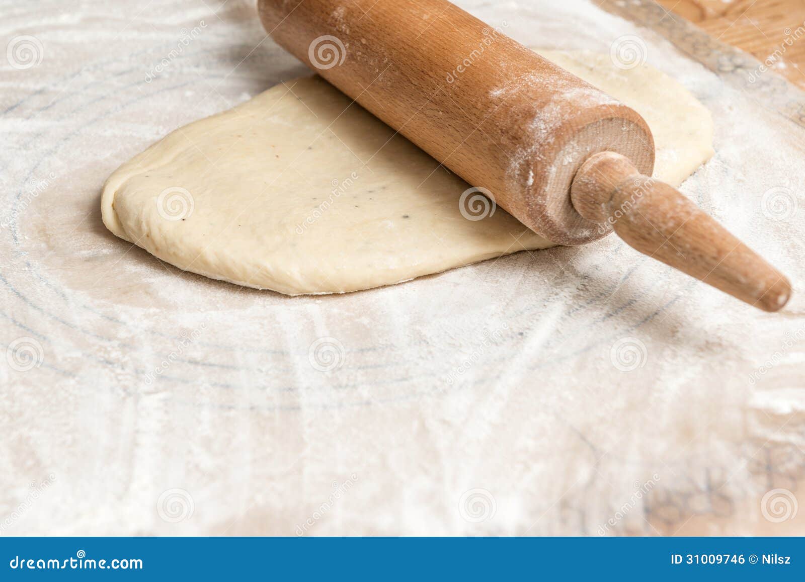 Dough roller stock photo. Image of flour, meal, sweet - 31009746