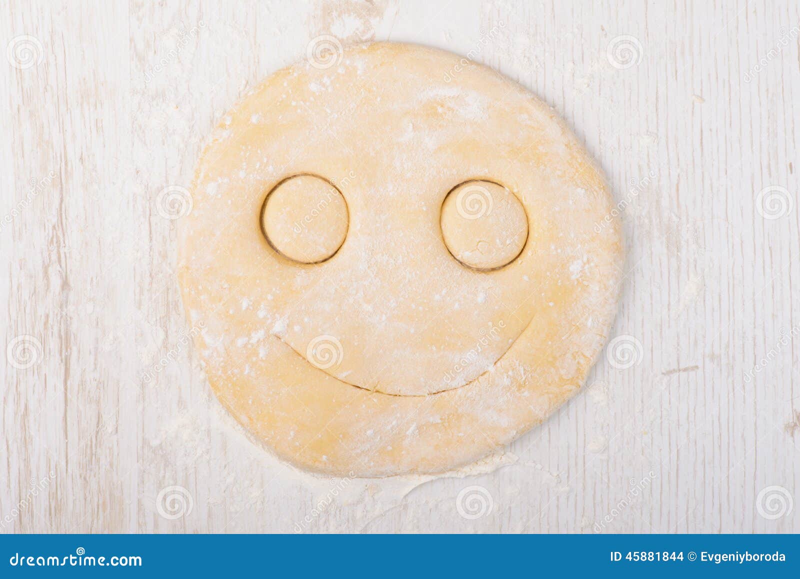 Dough with a smile stock photo. Image of baking, ingredient - 45881844