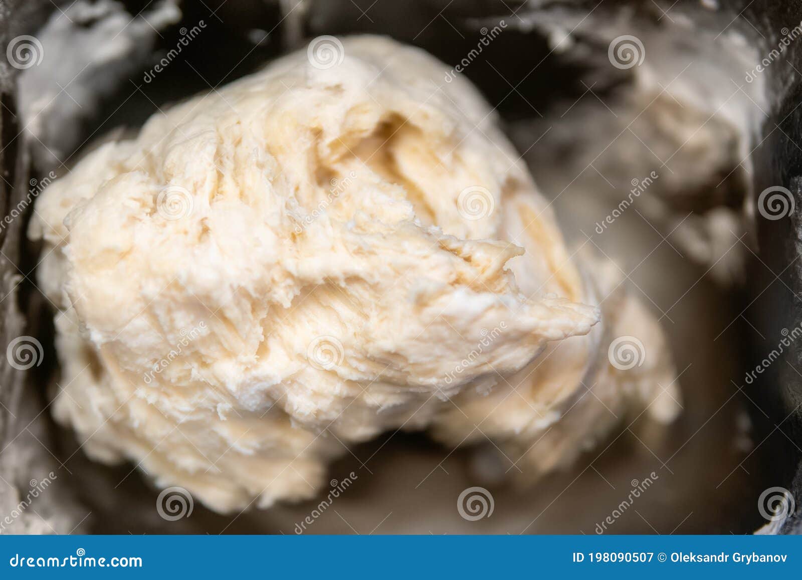 Dough is Spinning in the Mixer Stock Image - Image of mixing, baking ...