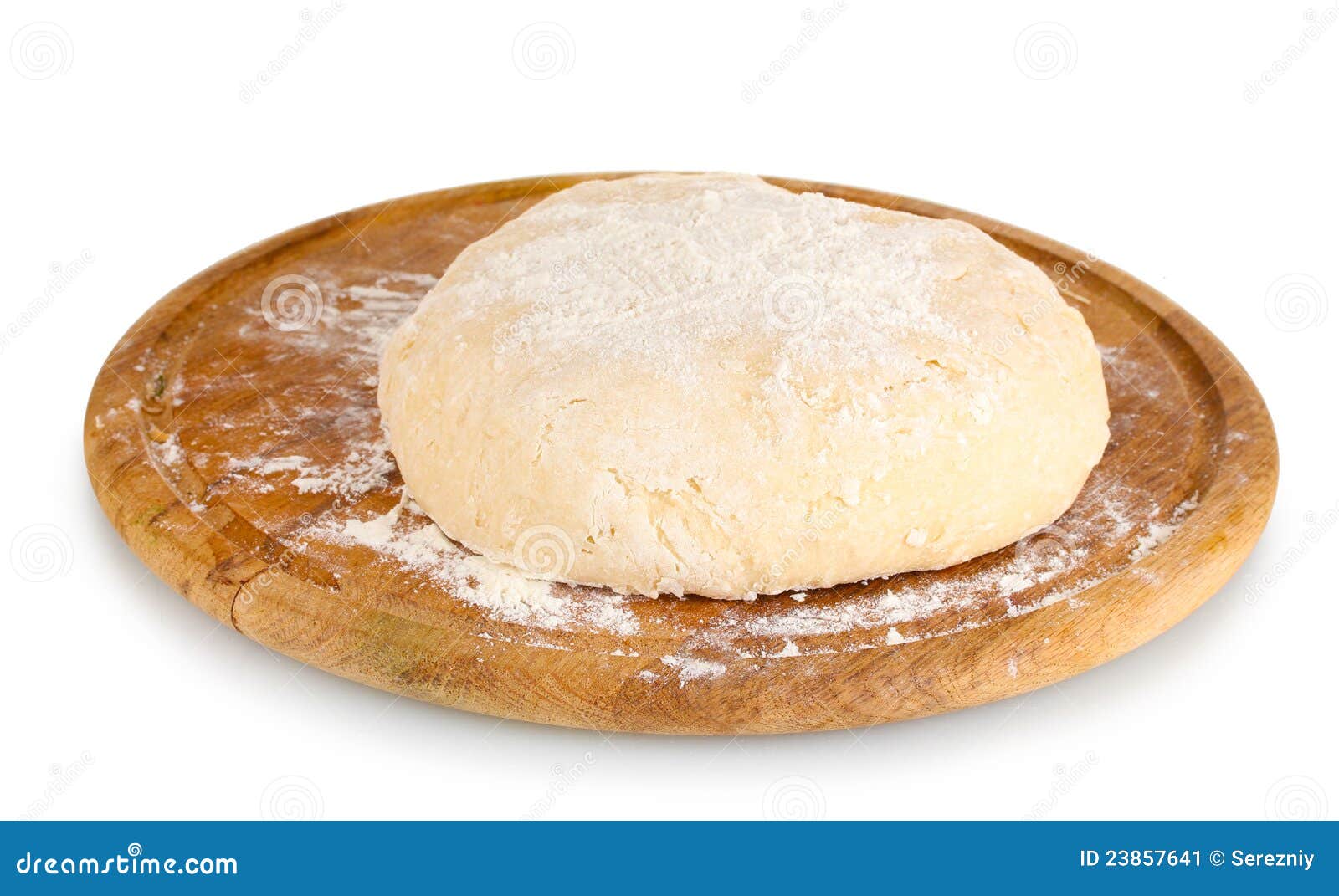 Dough on wooden board stock image. Image of cooking, dough - 23857641