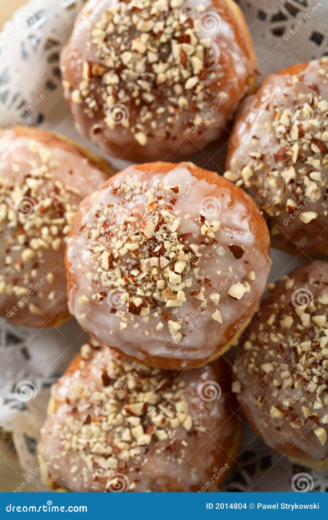 Doughnut with icing stock photo. Image of healthy, cuisine - 2014804