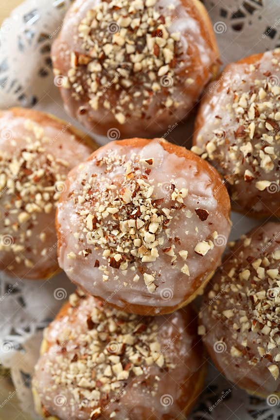 Doughnut with icing stock photo. Image of healthy, cuisine - 2014804