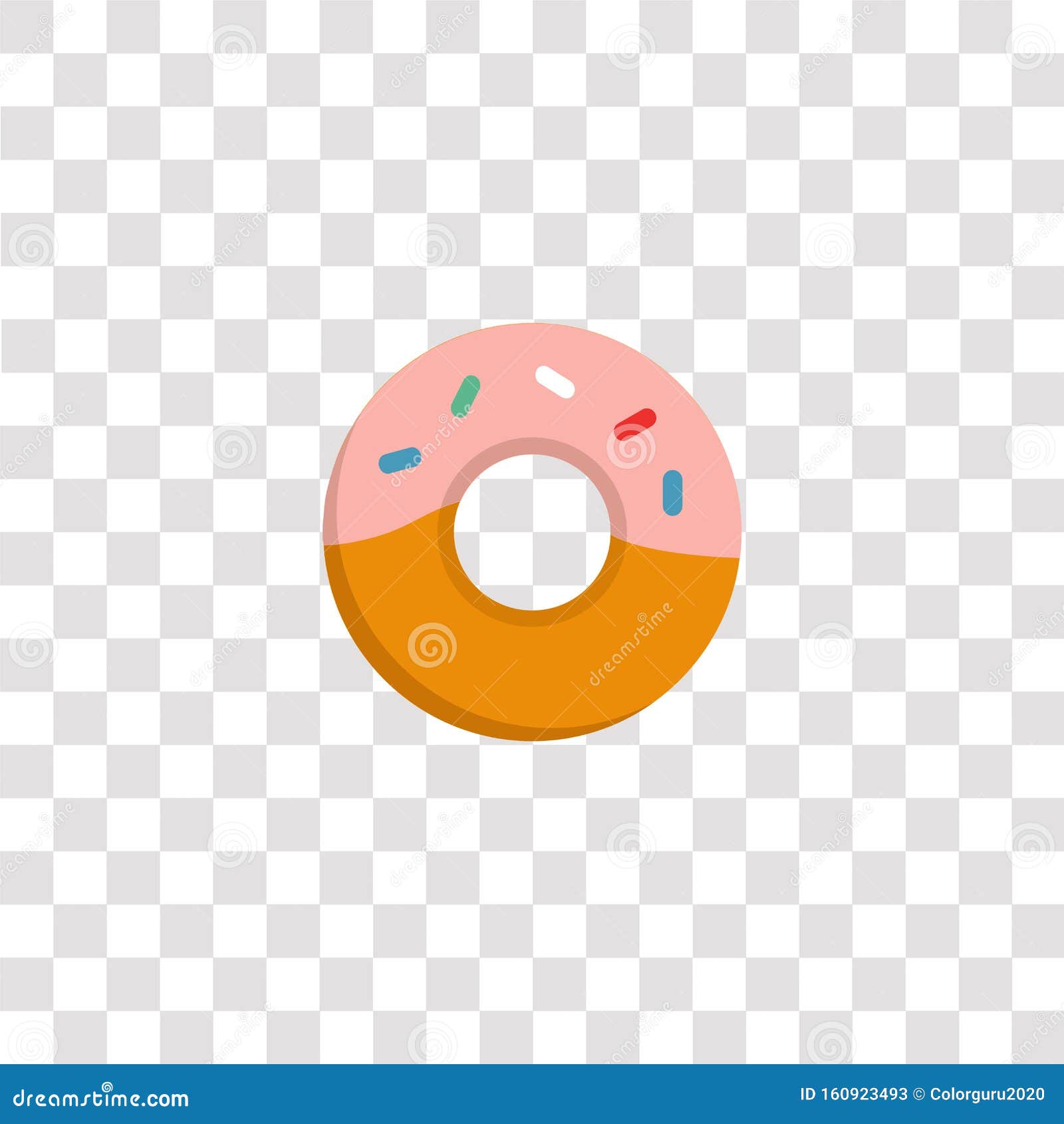 Doughnut Icon Sign and Symbol. Doughnut Color Icon for Website Design ...