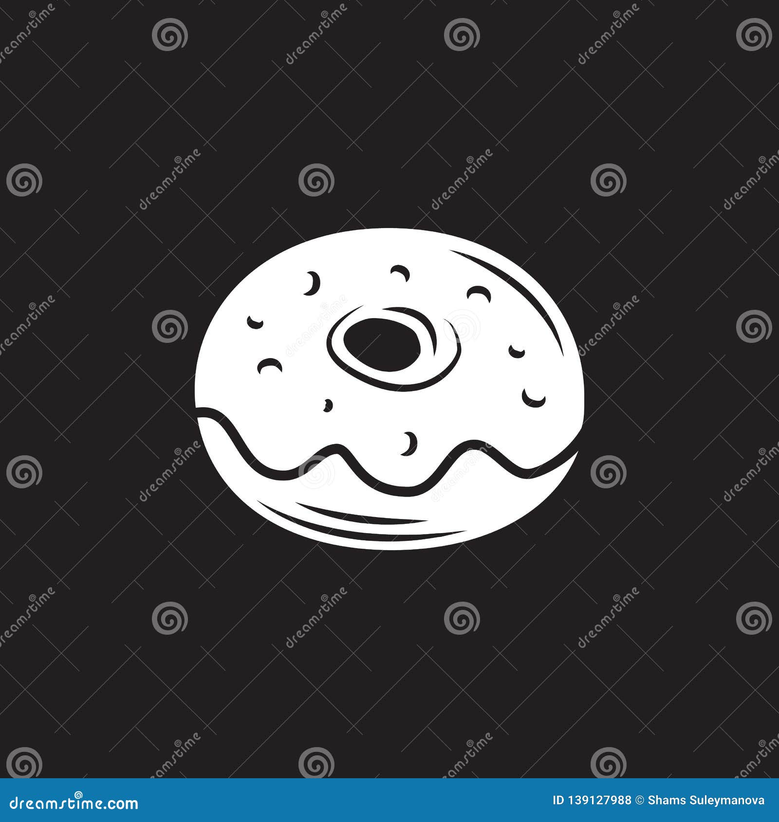 Doughnut Icon. Simple Element Illustration. Doughnut Symbol Design ...