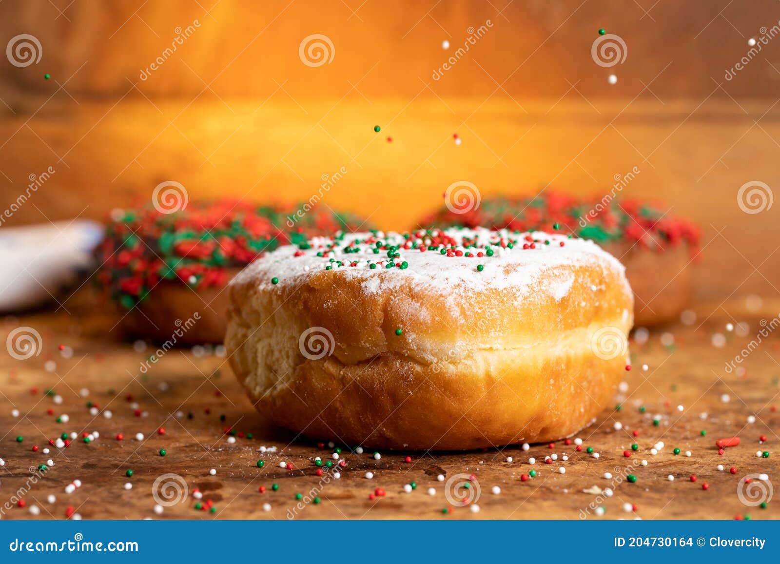 Doughnut with Sprinkles stock photo. Image of dessert - 204730164