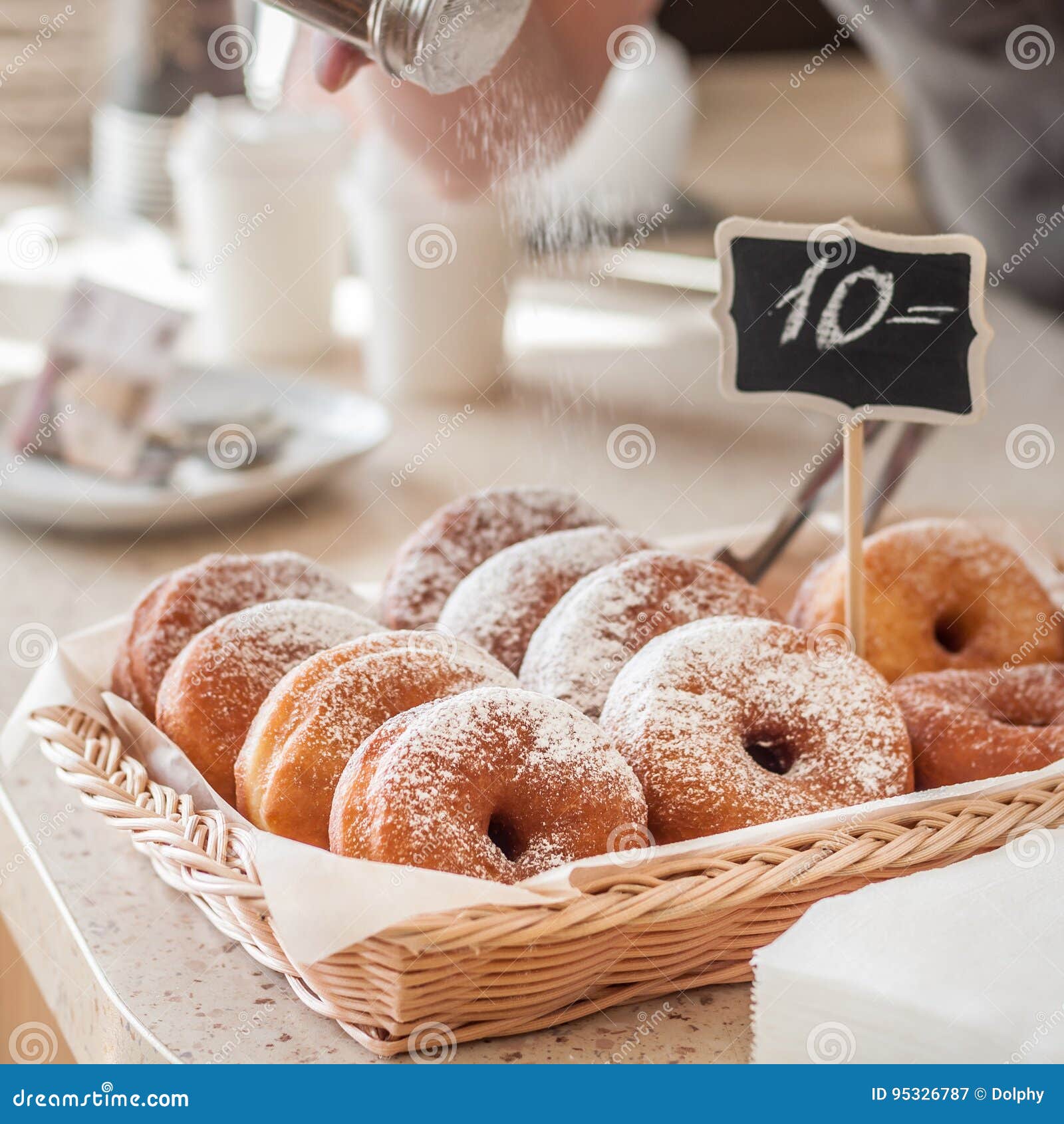 Doughnut Store Counter stock image. Image of display - 95326787