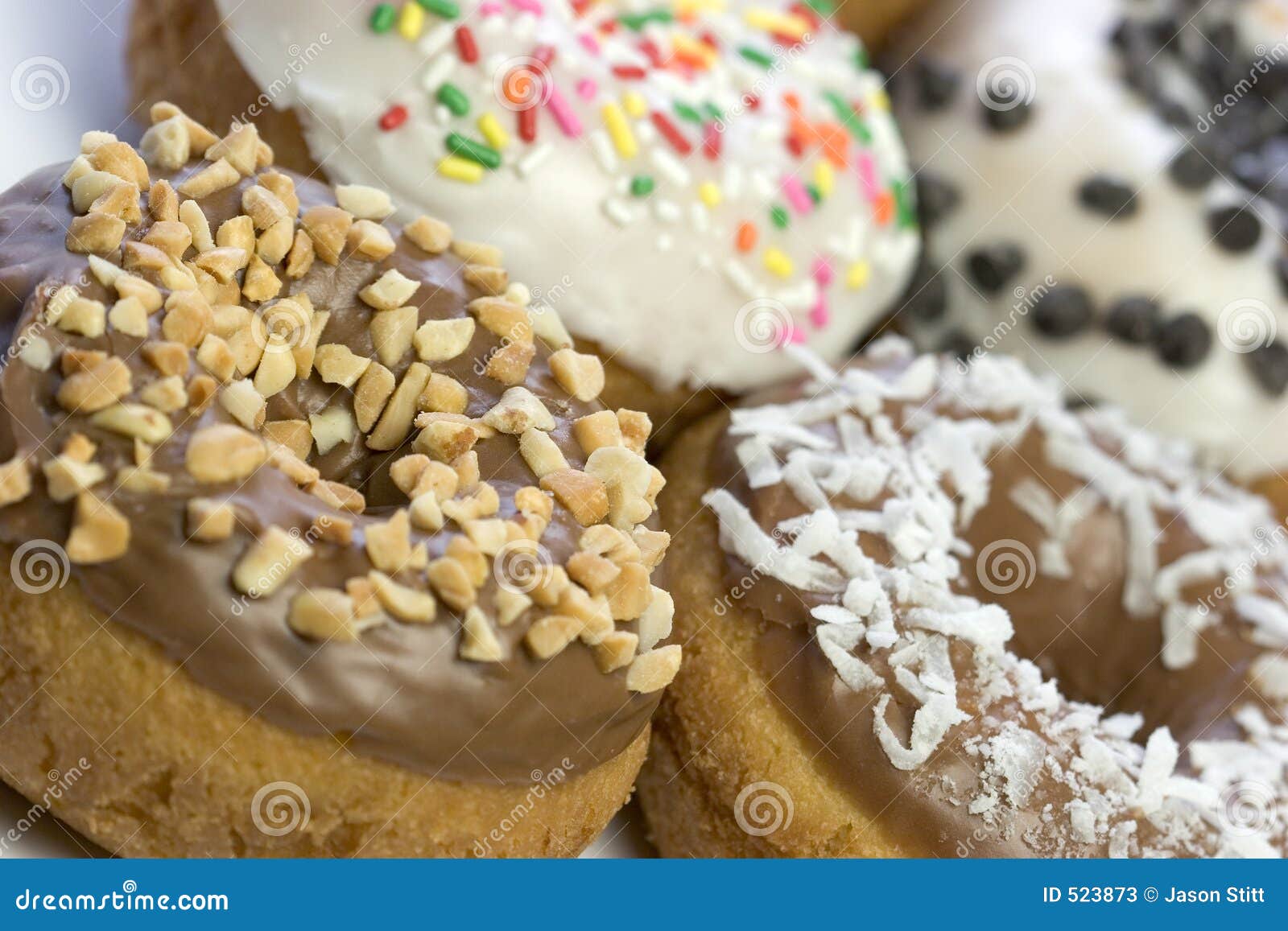 Doughnuts stock image. Image of chocolate, doughnut, sweets - 523873