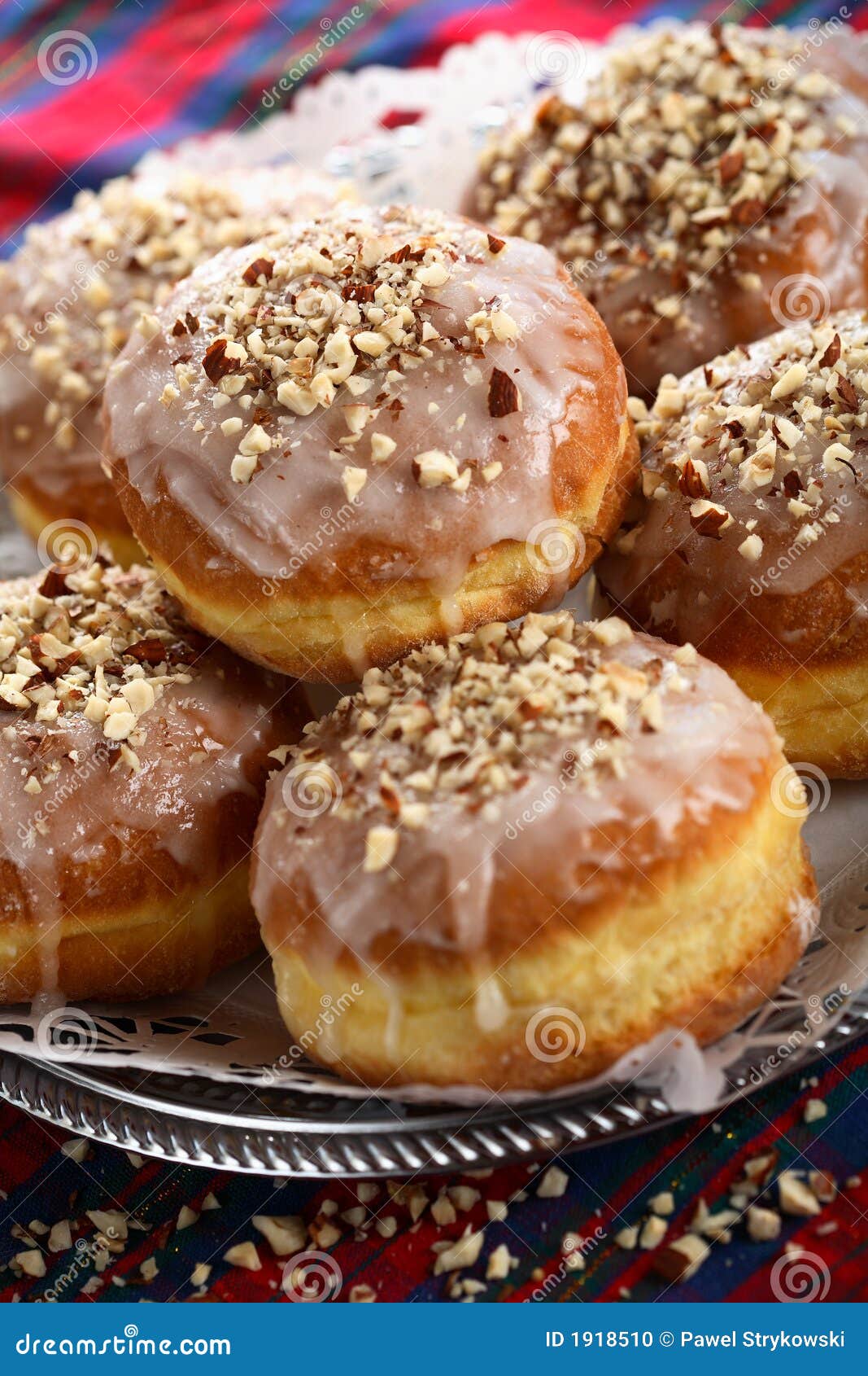 Doughnuts with frosting stock photo. Image of eating, healthy - 1918510