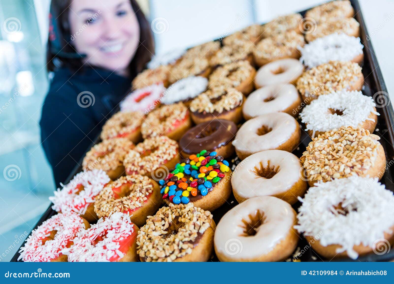 Doughnuts editorial stock image. Image of sugar, bright - 42109984