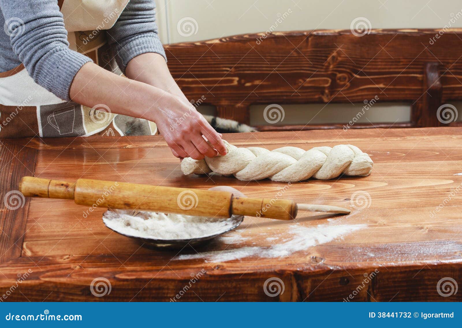 Dought stock photo. Image of dexterity, pizza, person - 38441732