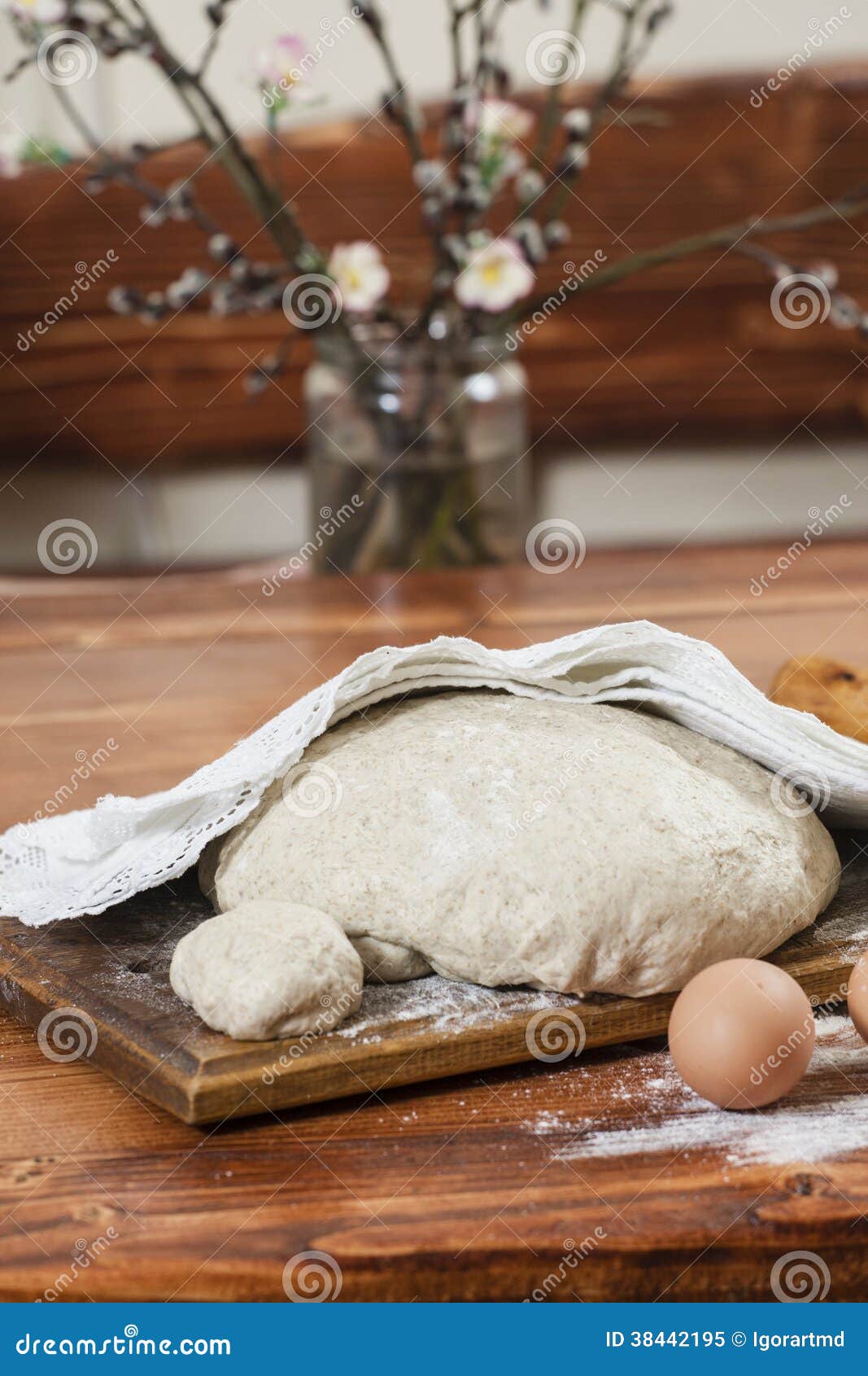 Dought stock image. Image of flour, home, kitchenware - 38442195
