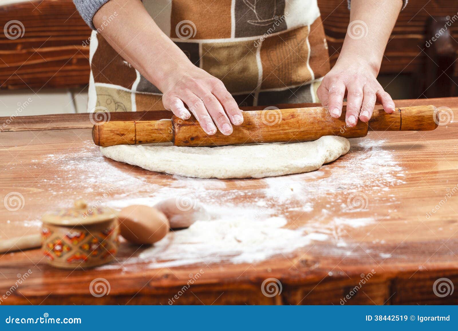 Dought stock image. Image of flour, horizontal, kitchen - 38442519