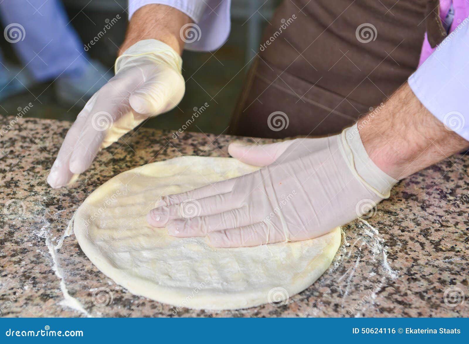 Dought for pizza stock photo. Image of industry, mold - 50624116