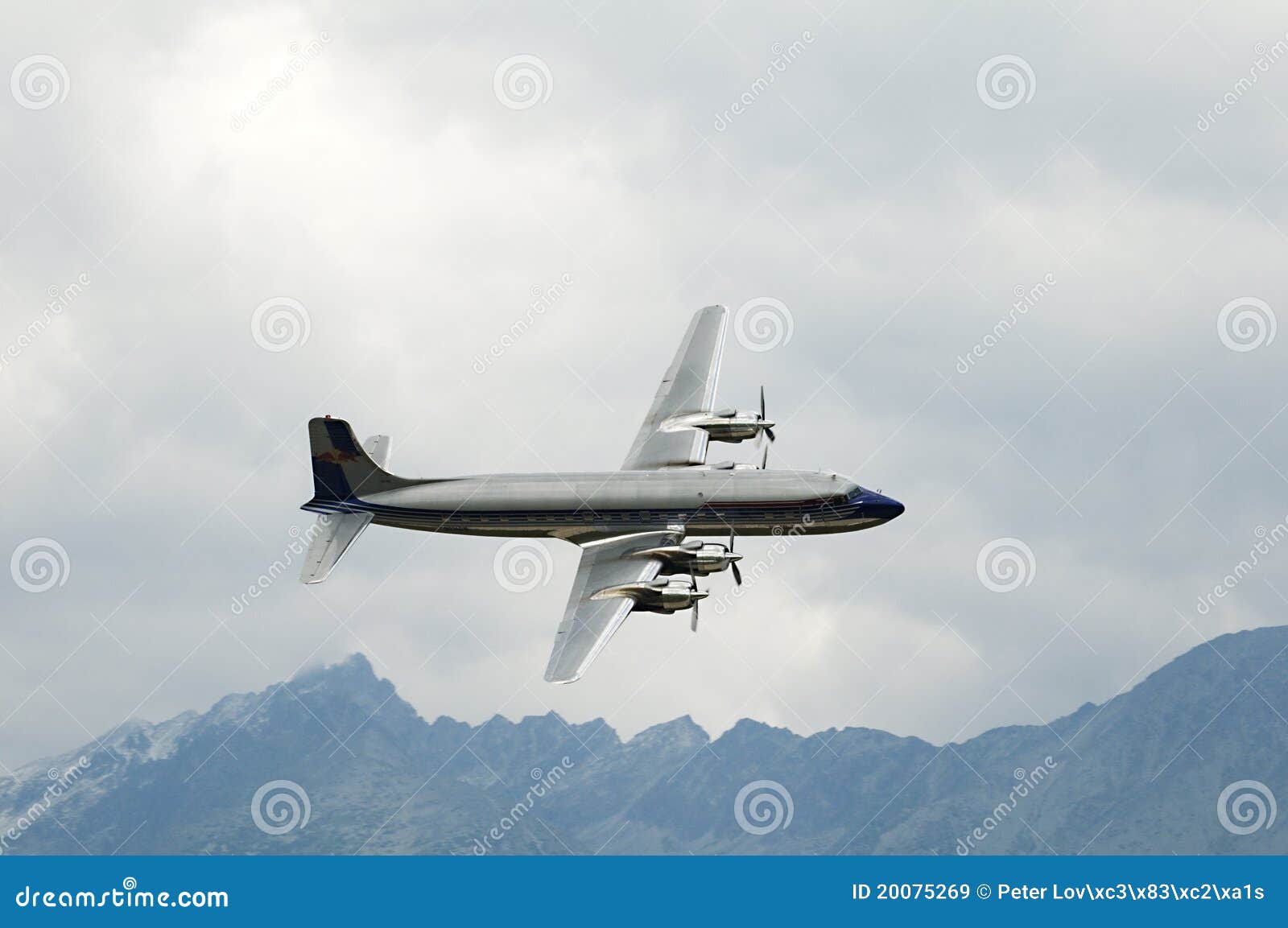 Douglas DC-6 Red Bull Editorial Photo | CartoonDealer.com #20075269