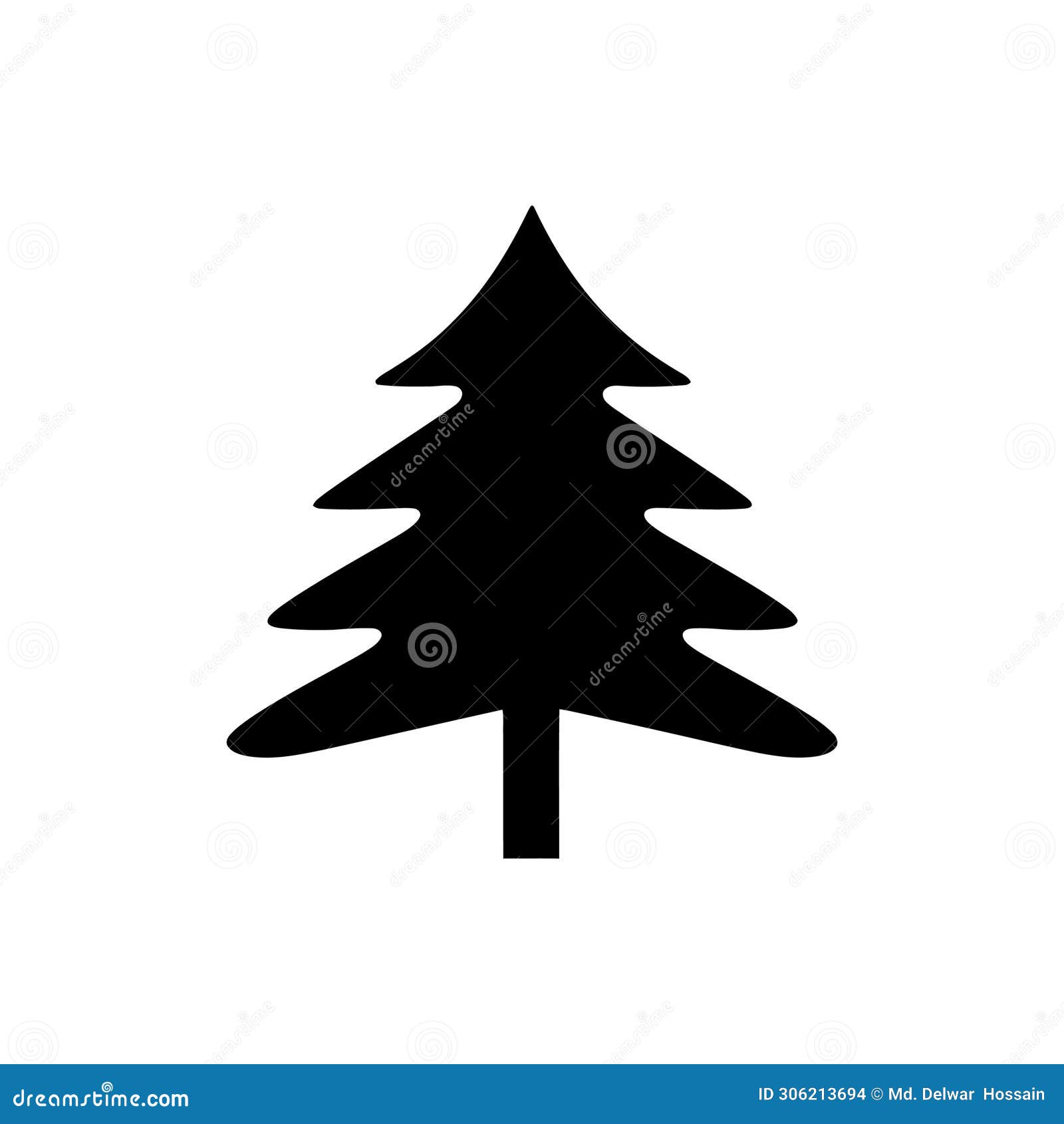 Douglas fir icon stock vector. Illustration of douglas - 306213694