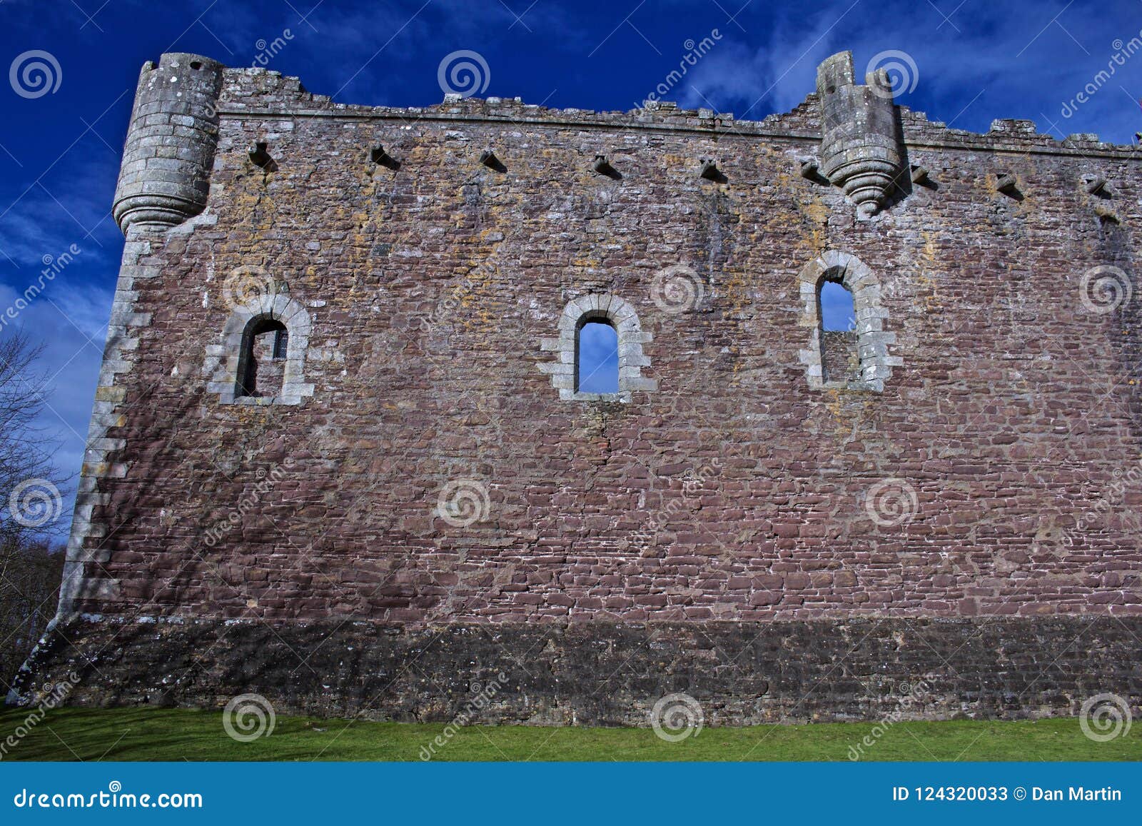 Doune Castle in Central Scotland and Set of Monty Python Stock Image ...