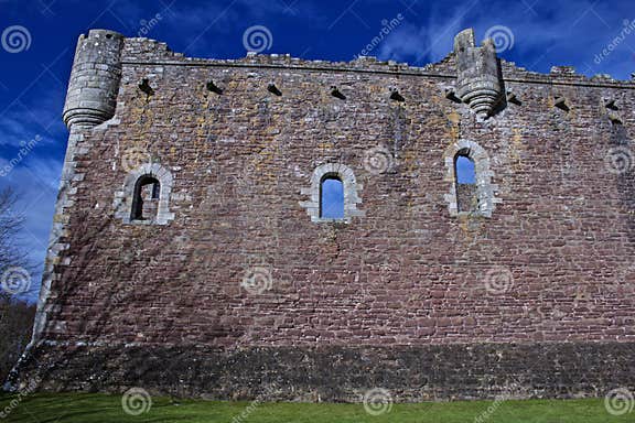 Doune Castle in Central Scotland and Set of Monty Python Stock Image ...