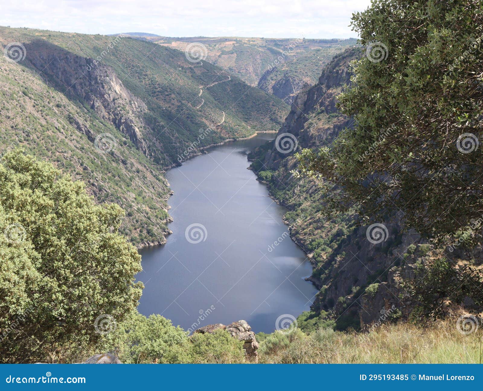 Douro River Natural Border between Spain Portugal Natural Deep Stock ...