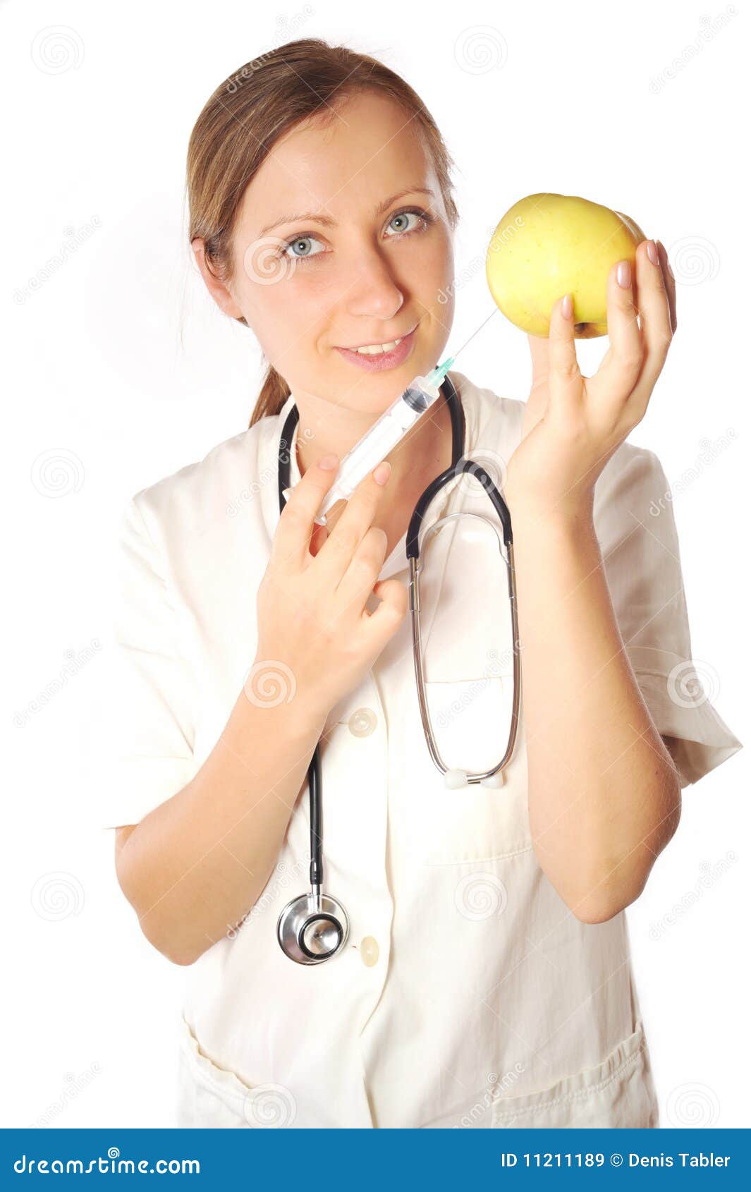 Doutor Da Mulher Com Seringa Imagem de Stock - Imagem de humano, médico ...