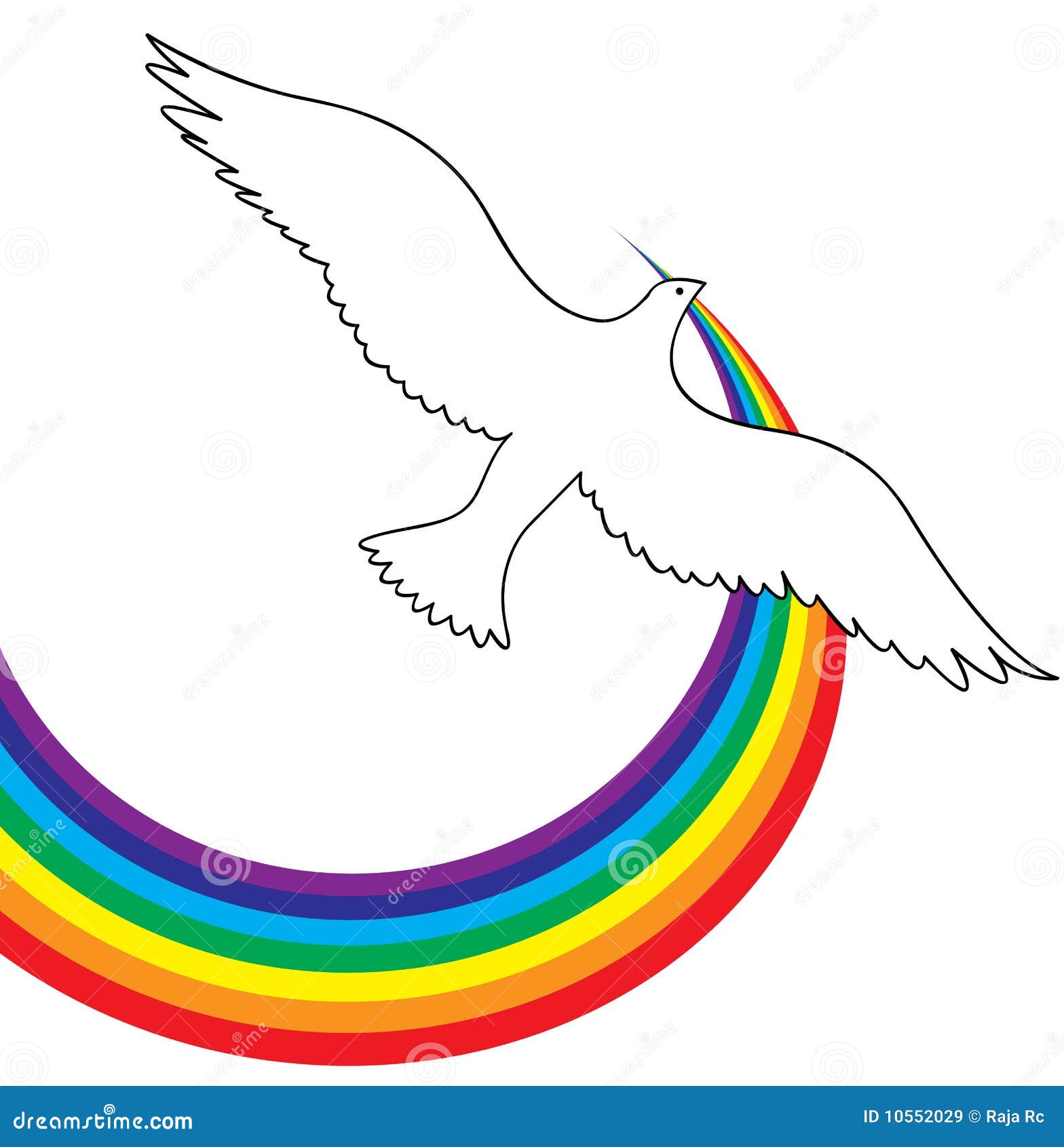 Descending Dove Clipart