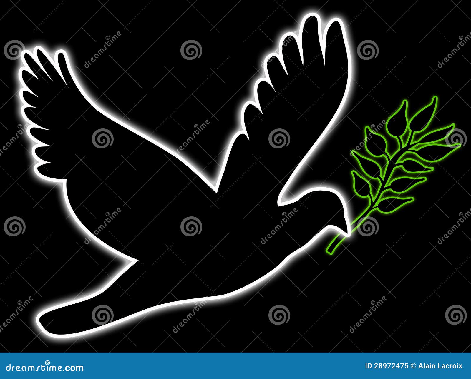 Dove stock illustration. Illustration of holy, bird, design - 28972475