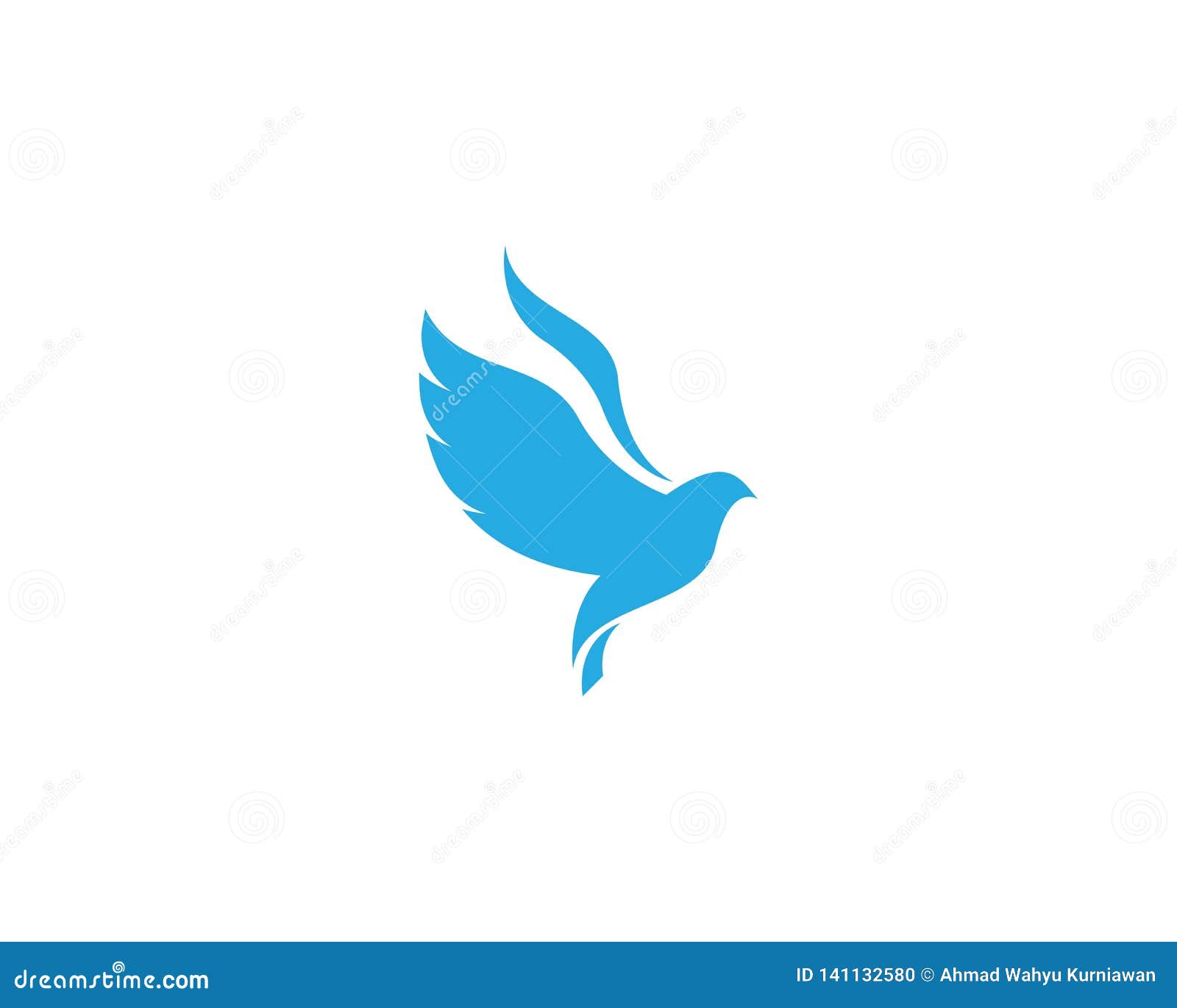 Dove Bird Logo Template stock vector. Illustration of logo - 141132580